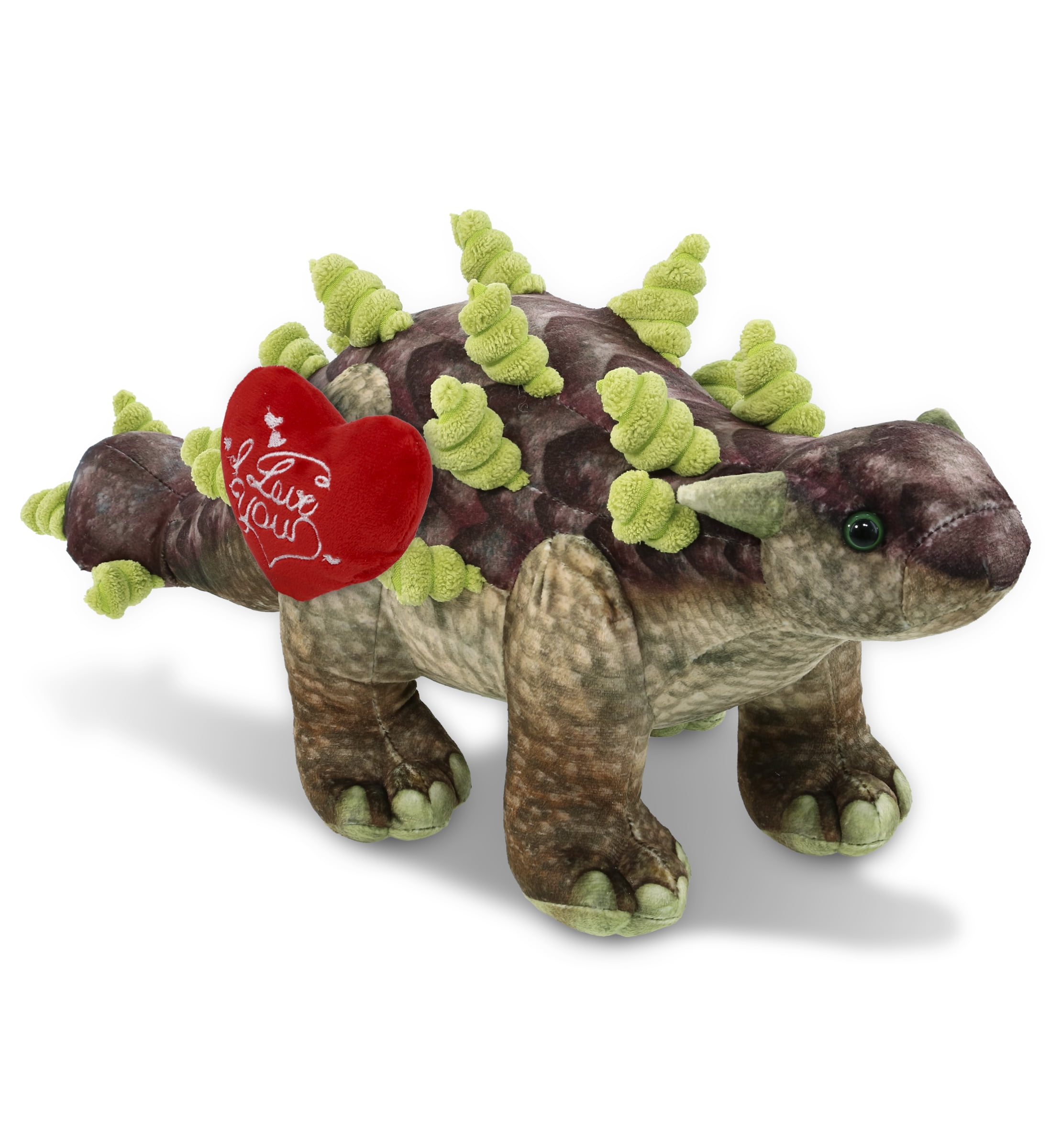 DolliBu I Love You Plush Wild Collection Ankylosaurus Dinosaur - Cute ...