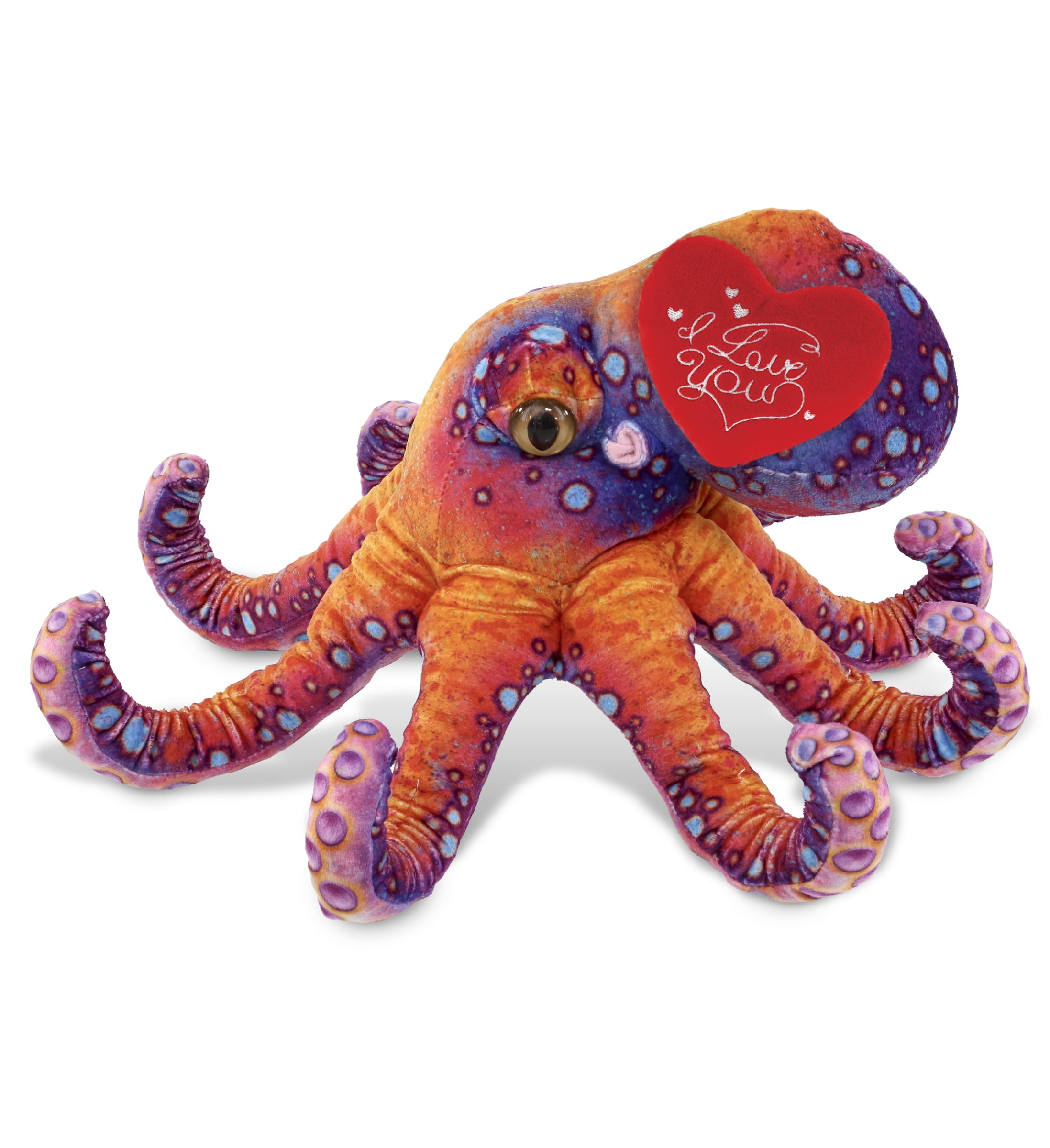 DolliBu I Love You Plush Wild Collection Octopus - Cute Stuffed Animal ...