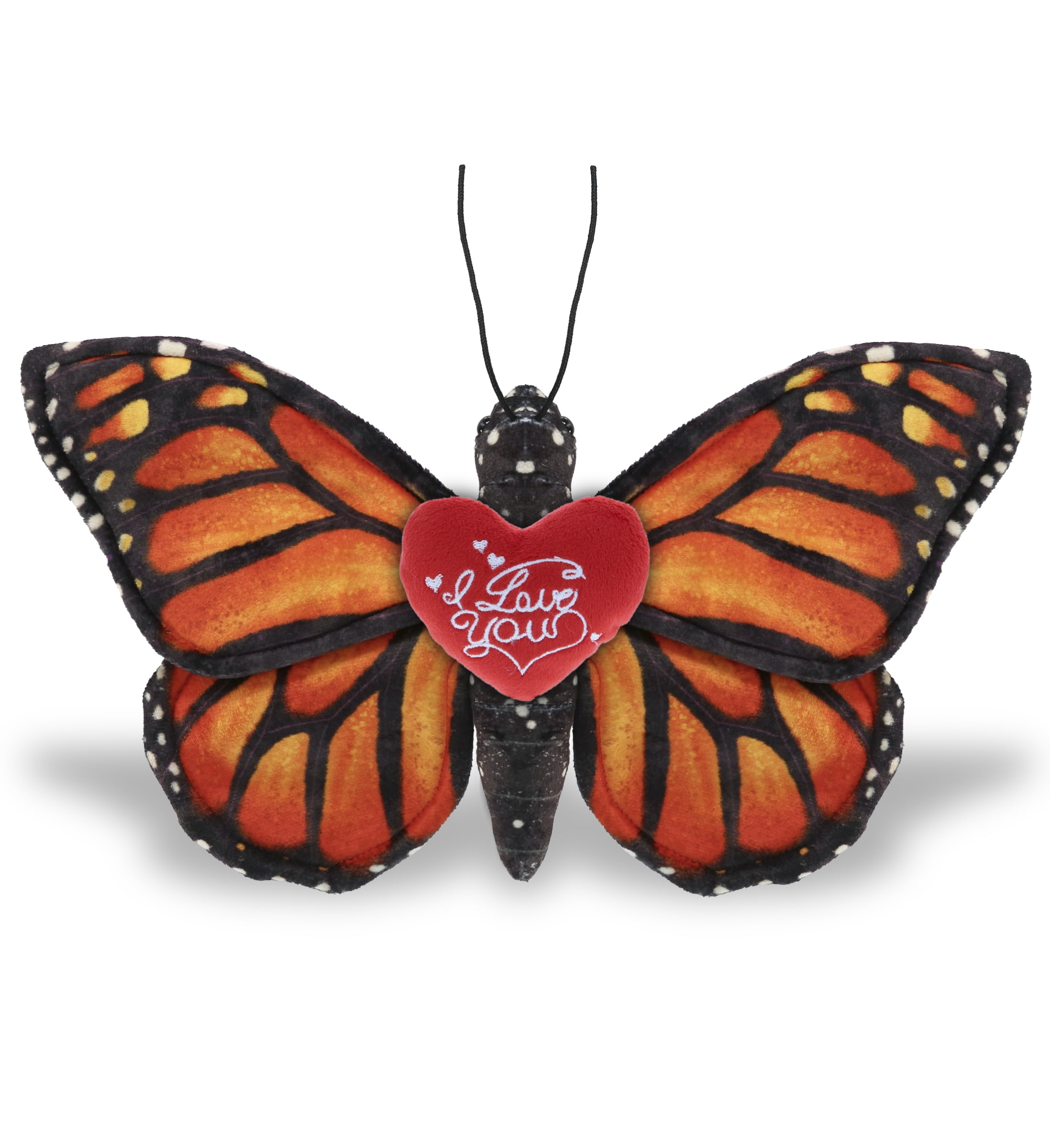 DolliBu I Love You Plush Wild Collection Orange Butterfly - Cute ...