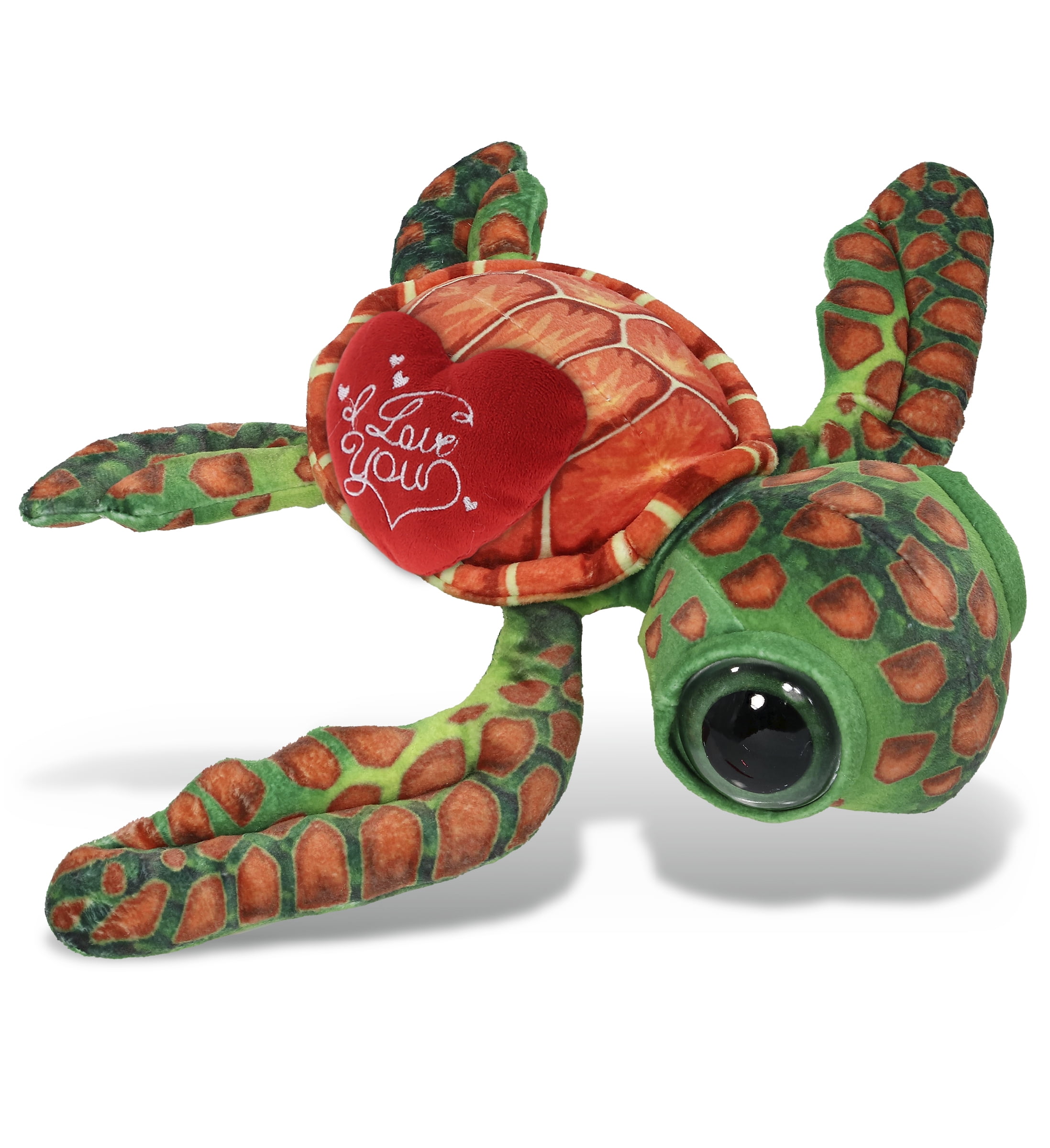 DolliBu I Love You Plush Wild Collection Orange Sea Turtle - Cute ...