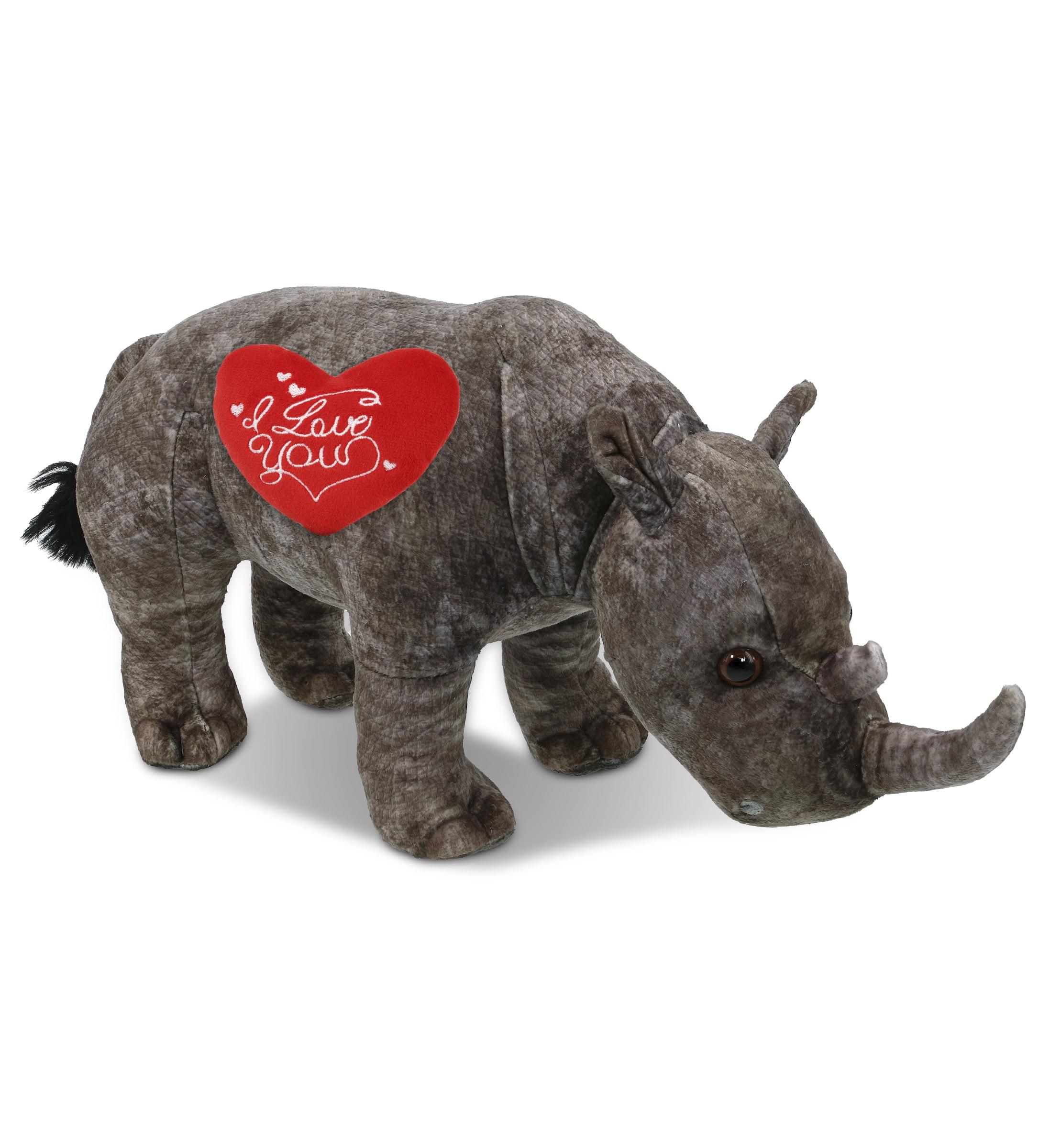 DolliBu I Love You Plush Wild Collection Rhino - Cute Stuffed Animal ...