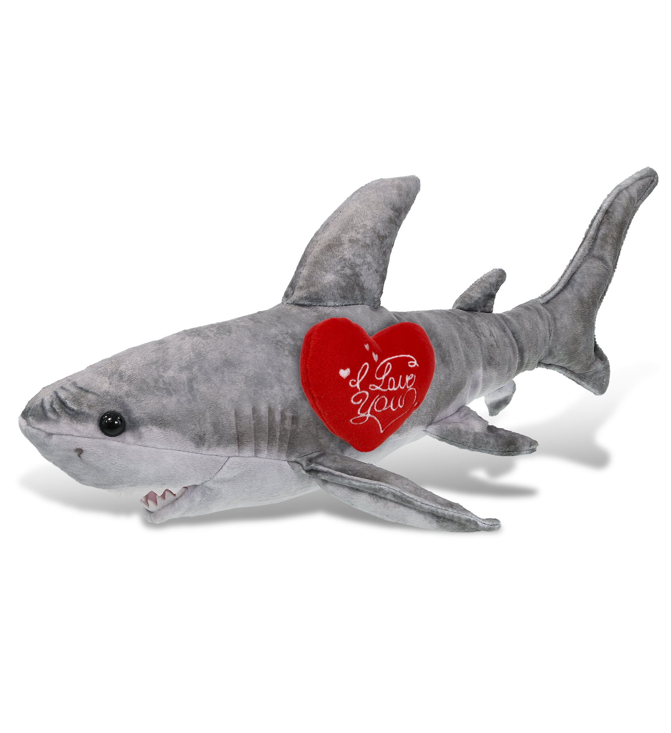 DolliBu I Love You Plush Wild Collection Shark - Cute Stuffed Animal ...