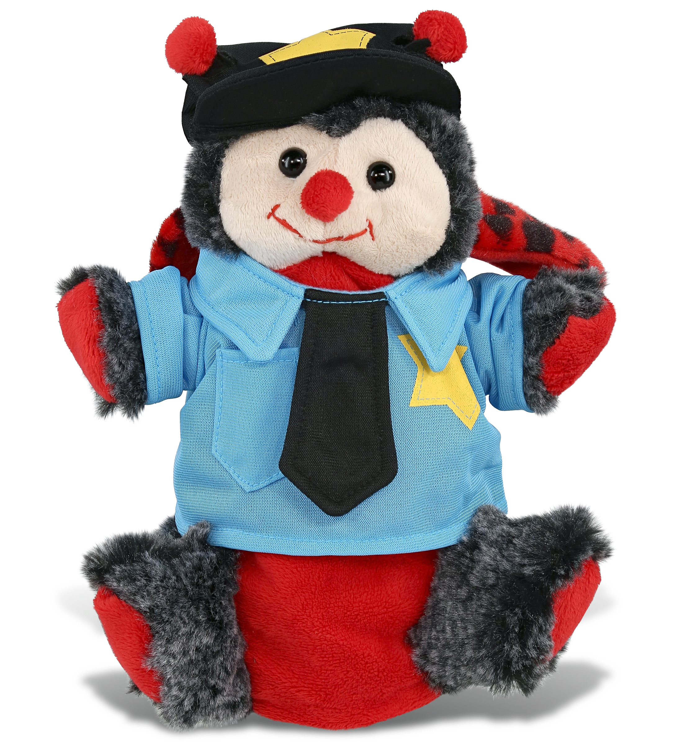 DolliBu Ladybug Hand Puppet Police Officer Super Soft Plush Toy - Soft ...