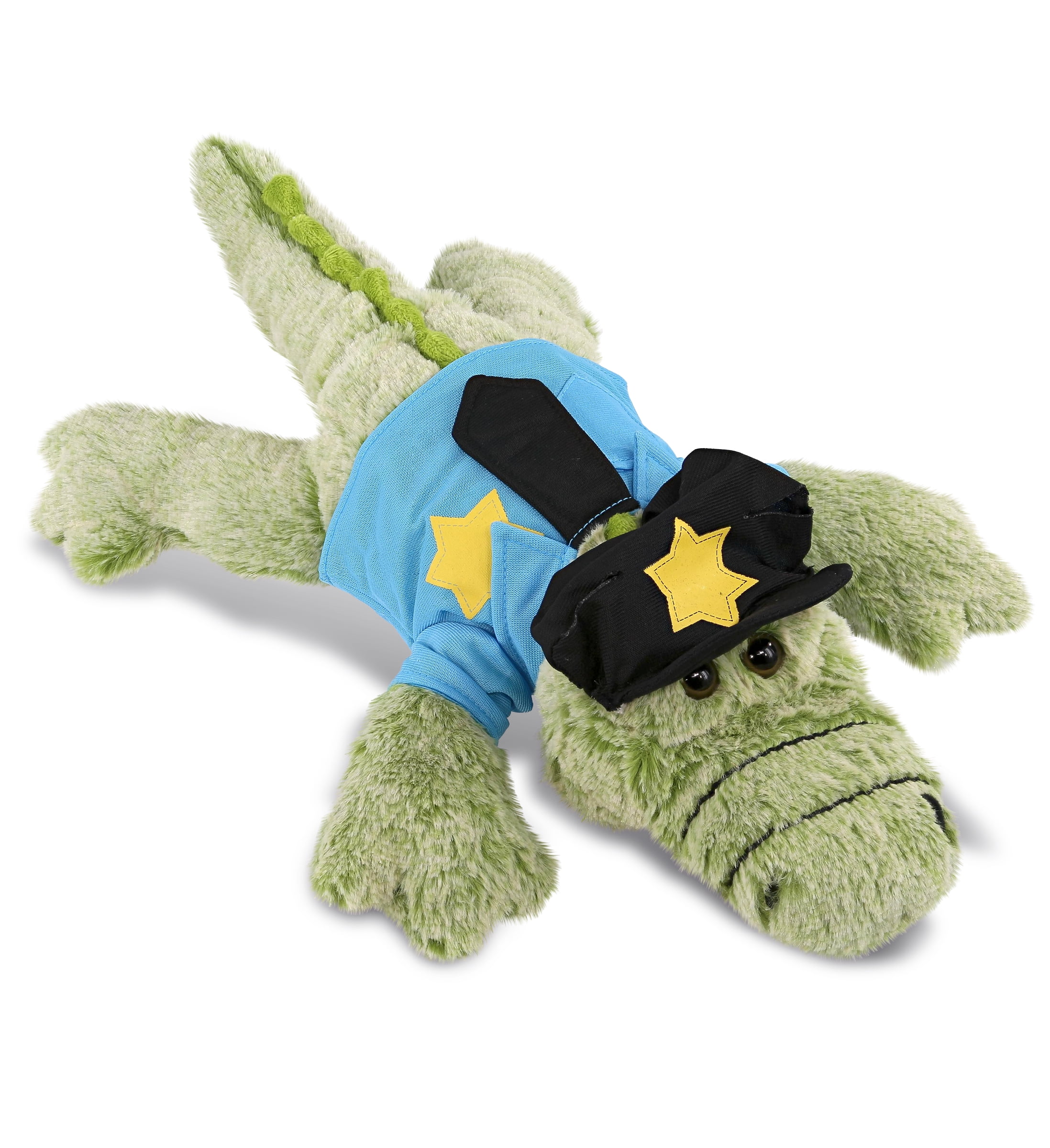 DolliBu Large Alligator Police Officer Plush Toy - Super Soft Alligator ...