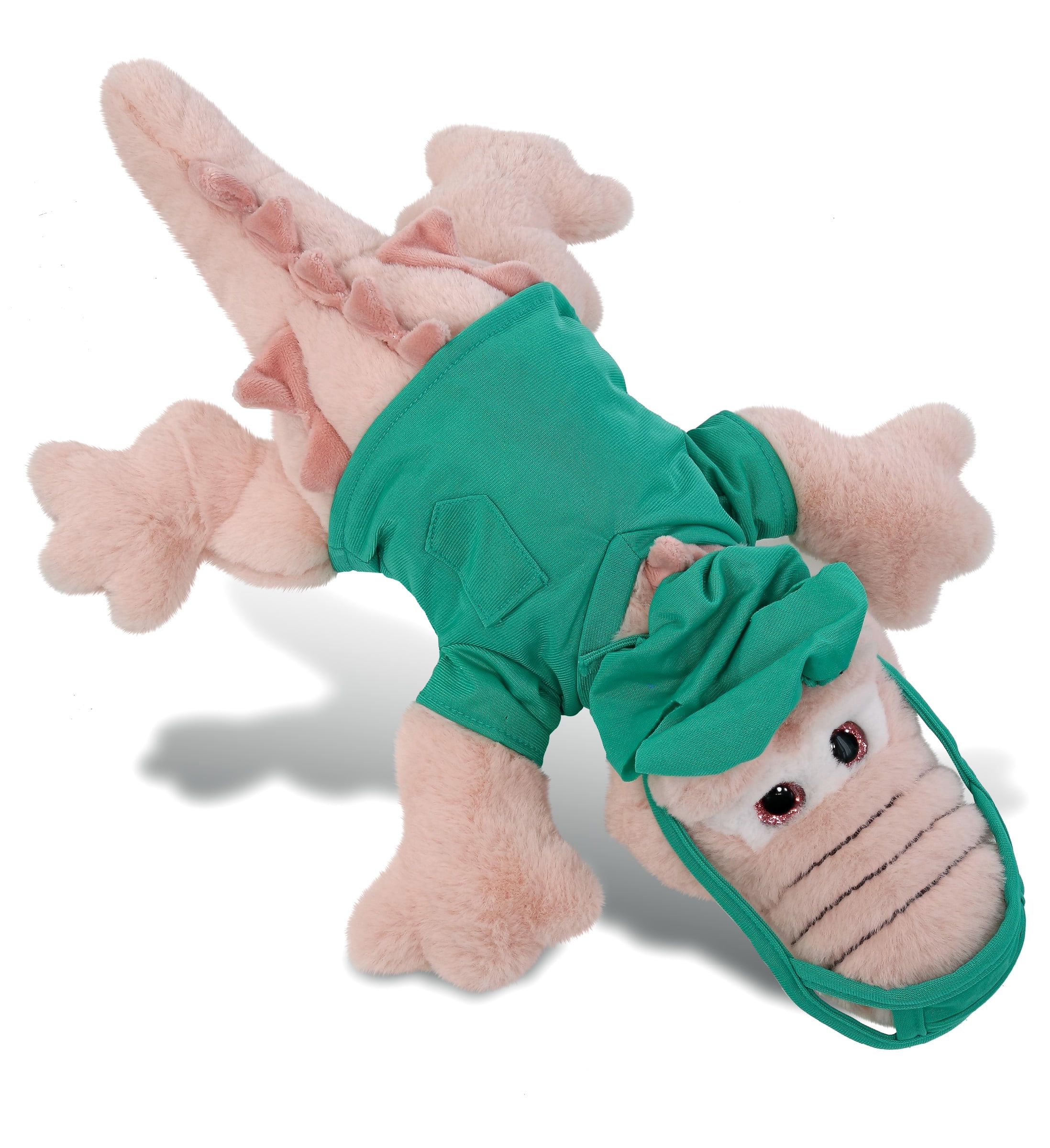 DolliBu Large Pink Alligator Doctor Plush Toy - Super Soft Doctor ...