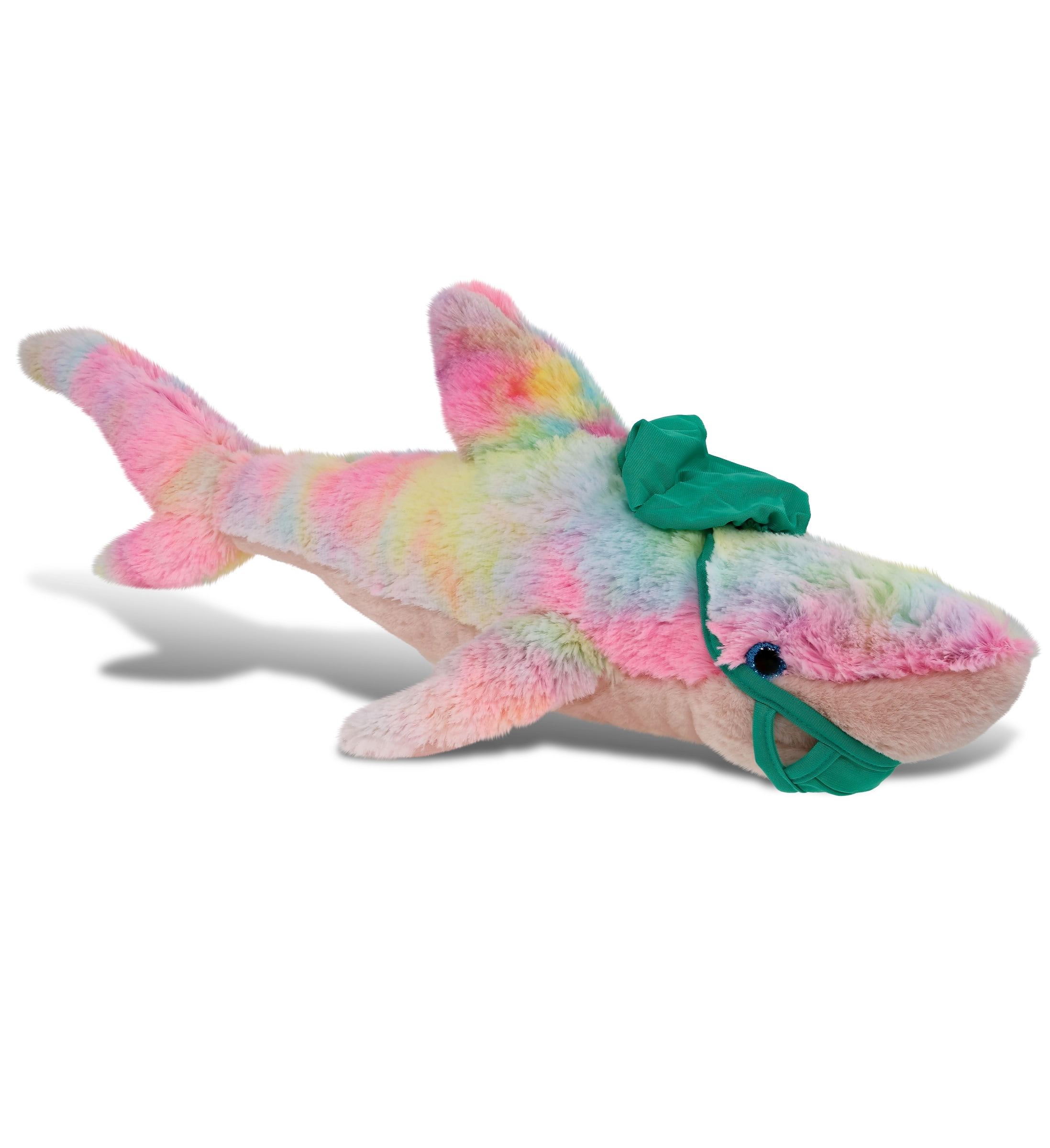DolliBu Large Rainbow Shark Doctor Plush Toy - Super Soft Shark Doctor ...