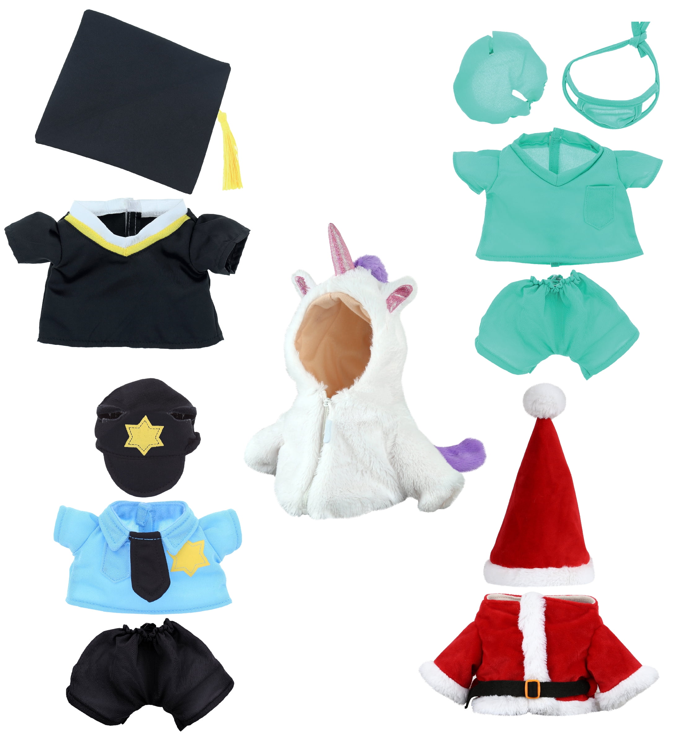 DolliBu Large Stuffed Animal Dress Up Set for Teddy Bear Toys - Costume ...