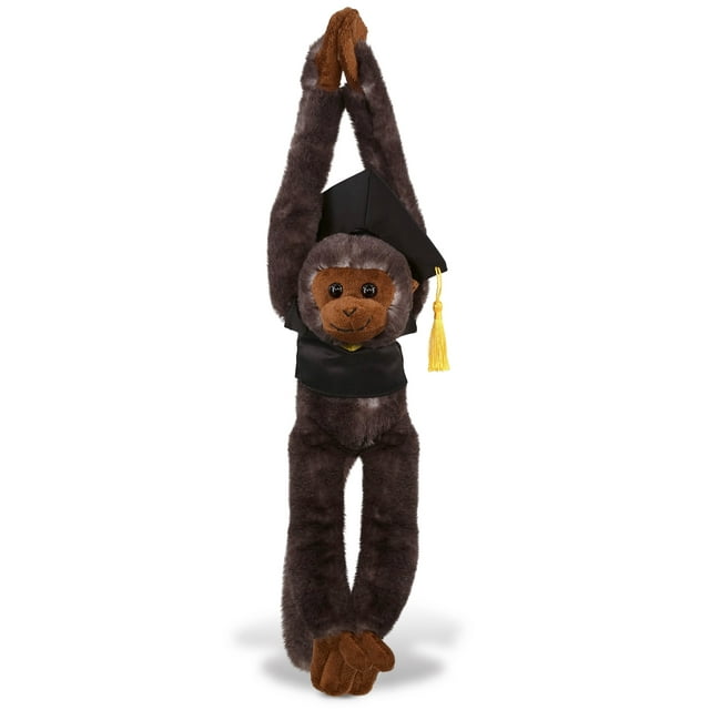 DolliBu 21 Inches Long Capuchin Monkey Graduation Plush Toy - Soft ...