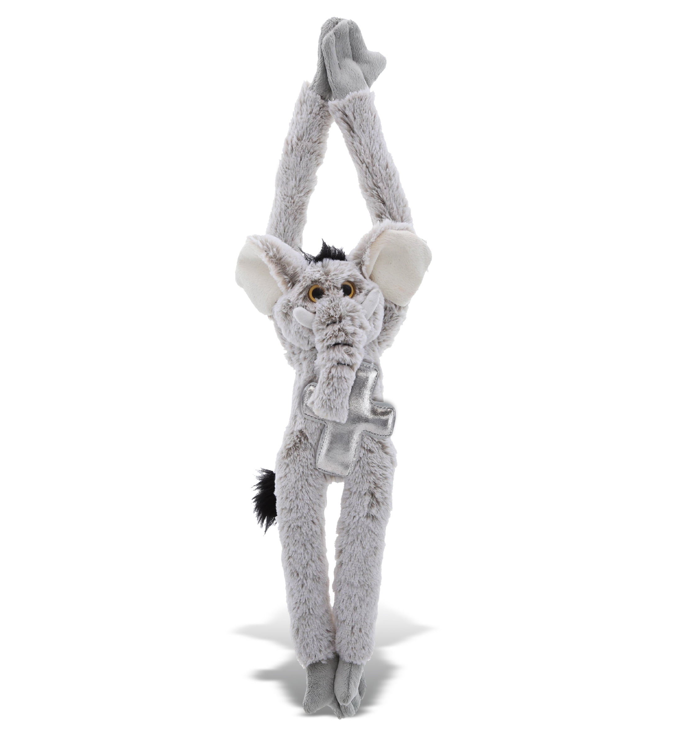 DolliBu Long-Arms Elephant Stuffed Animal with Silver Cross Plush ...
