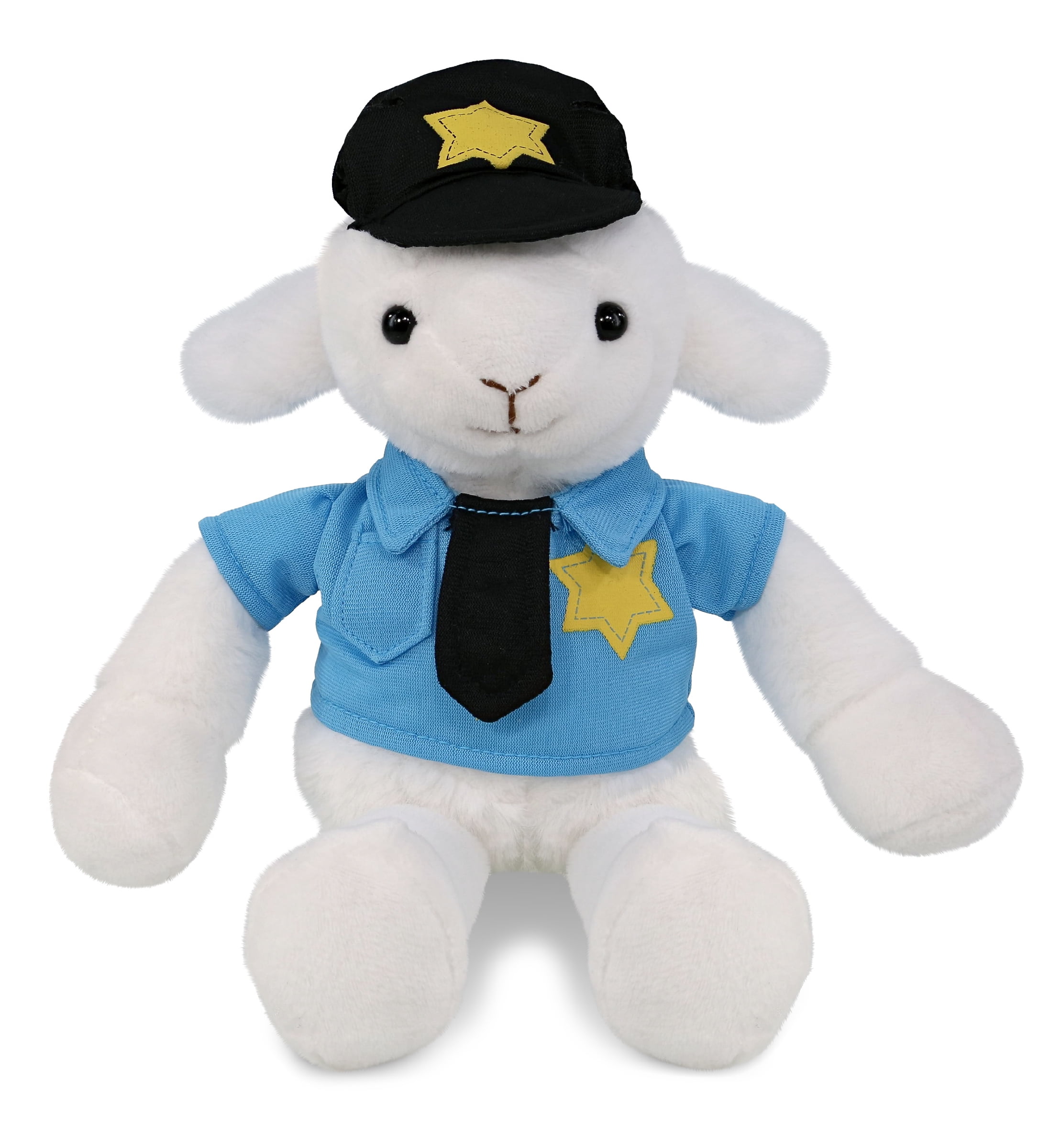 DolliBu Long Leg Lamb Police Officer Plush Toy – Super Soft Lamb Cop ...