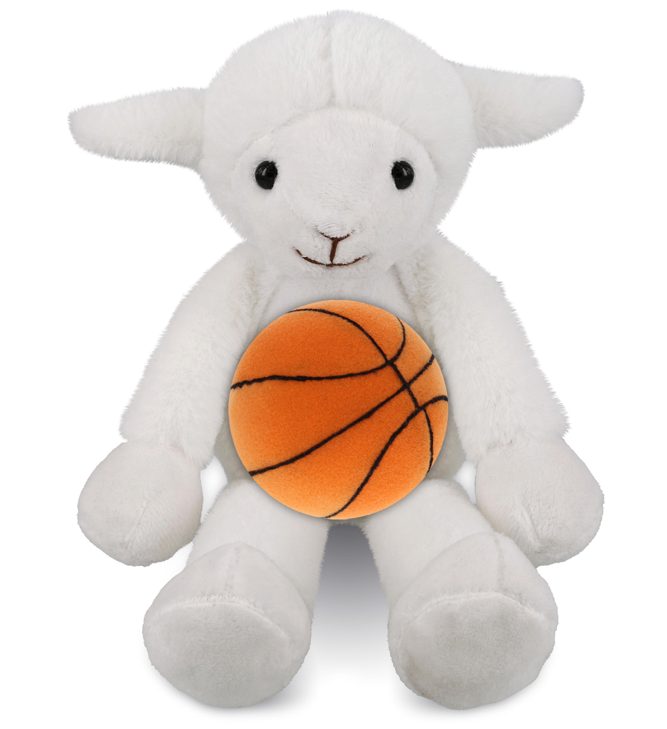 DolliBu Long Leg Lamb Stuffed Animal with Basketball Plush – Soft ...
