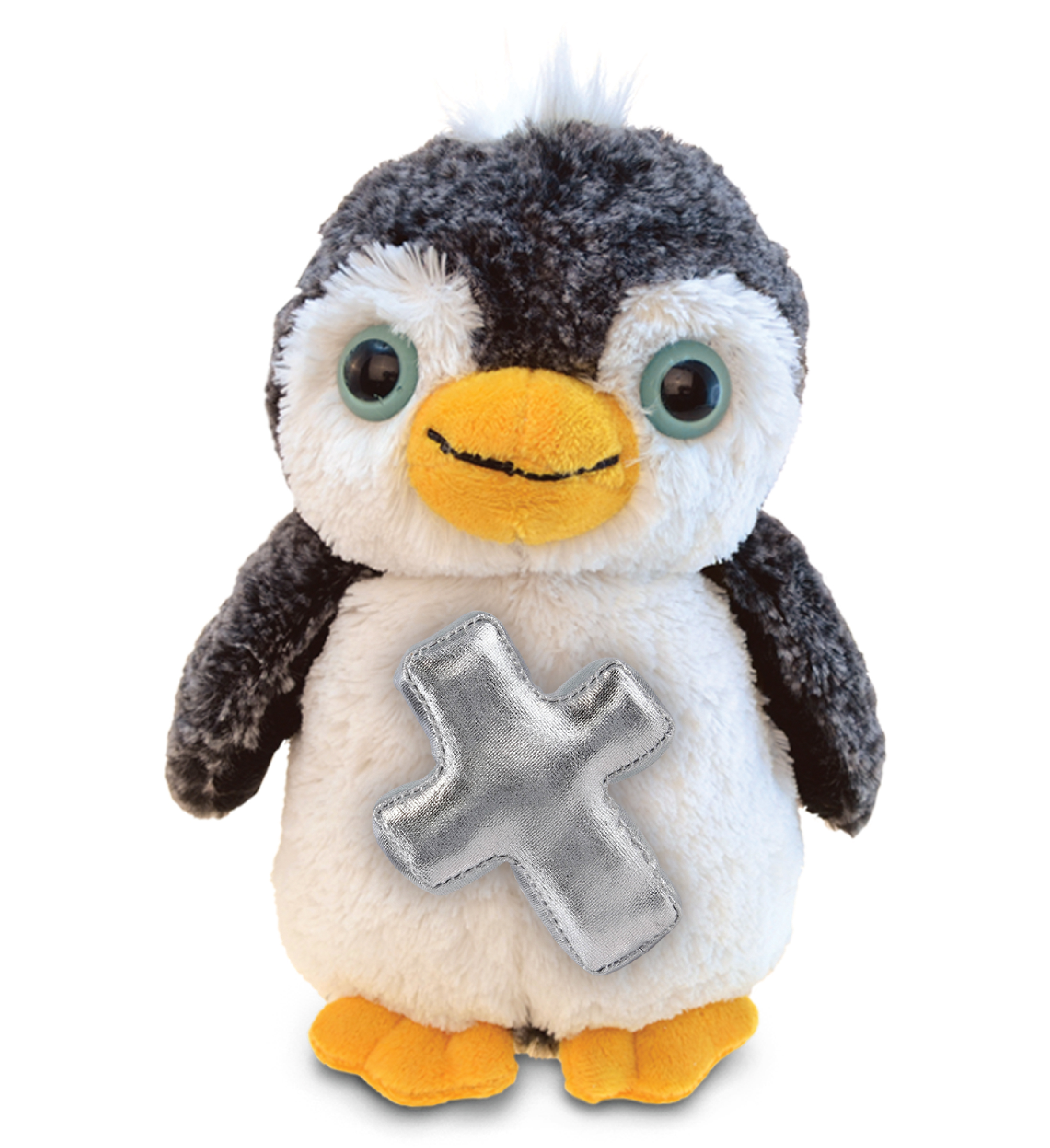 DolliBu Marine Wild Penguin Stuffed Animal with Silver Cross Plush ...
