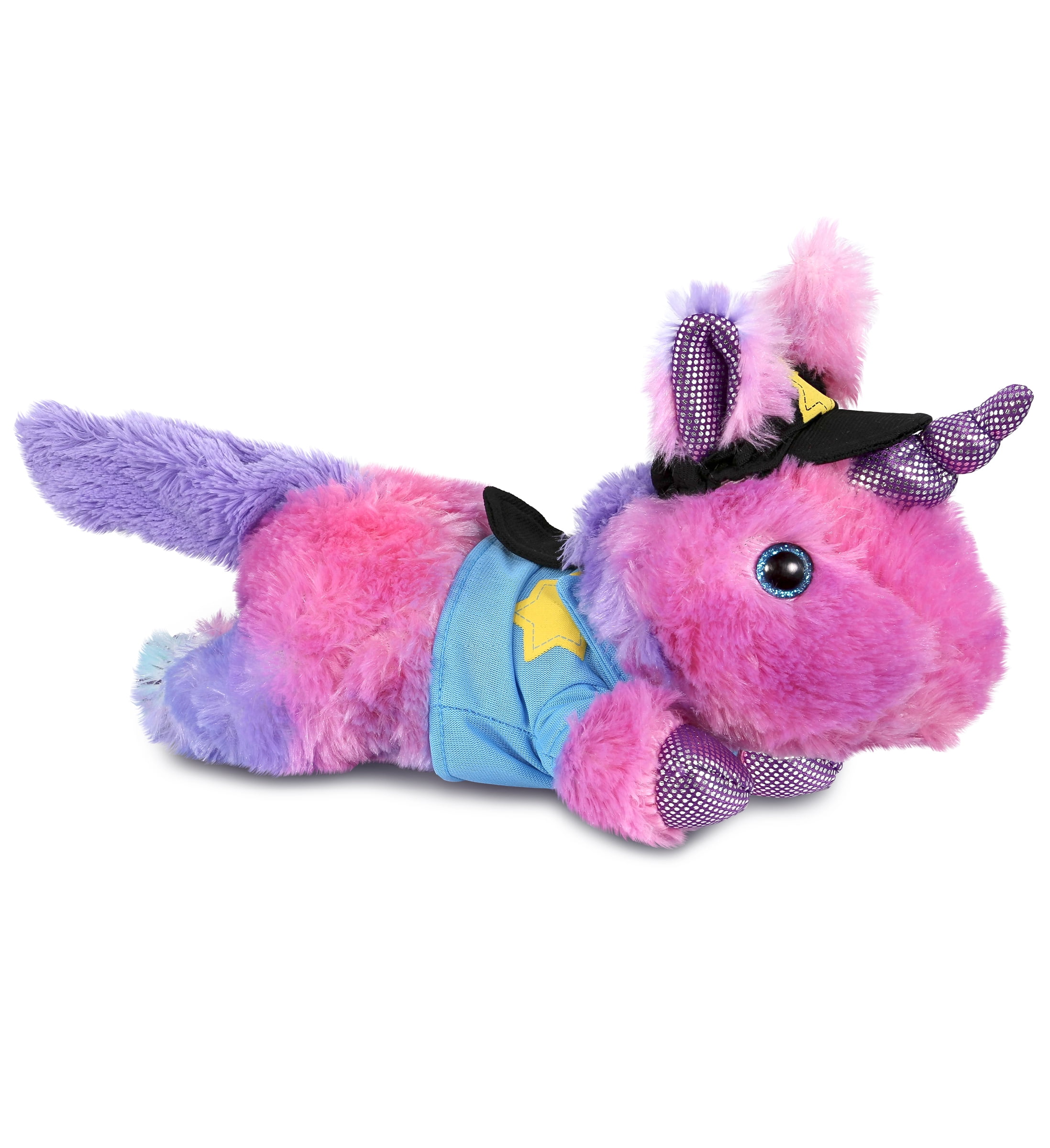 DolliBu Monday Pink Unicorn Police Officer Plush Toy - Soft Unicorn Cop ...