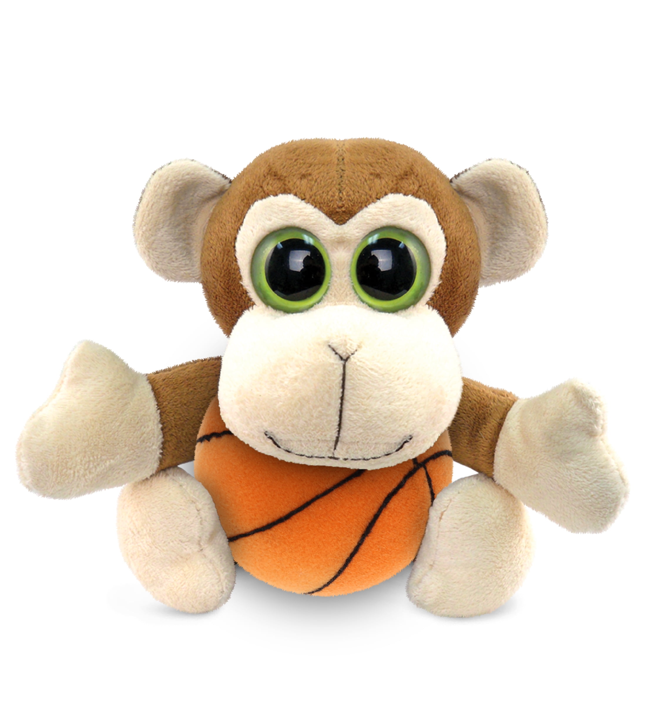 DolliBu Monkey Stuffed Animal with Basketball Plush - Soft Huggable ...