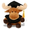 DolliBu Moose Graduation Plush Toy - Soft Huggable Graduation Stuffed ...
