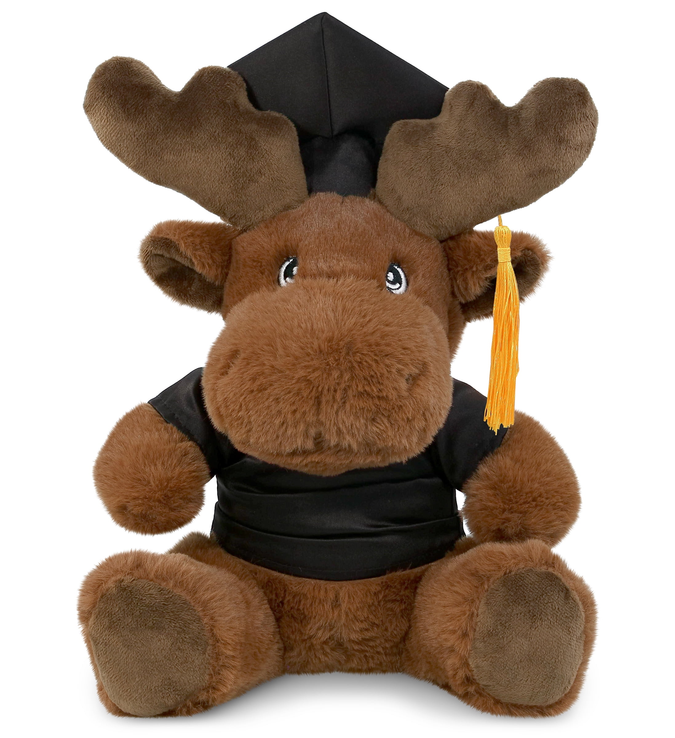 DolliBu Moose Graduation Plush Toy - Super Soft Moose Plush Graduation ...