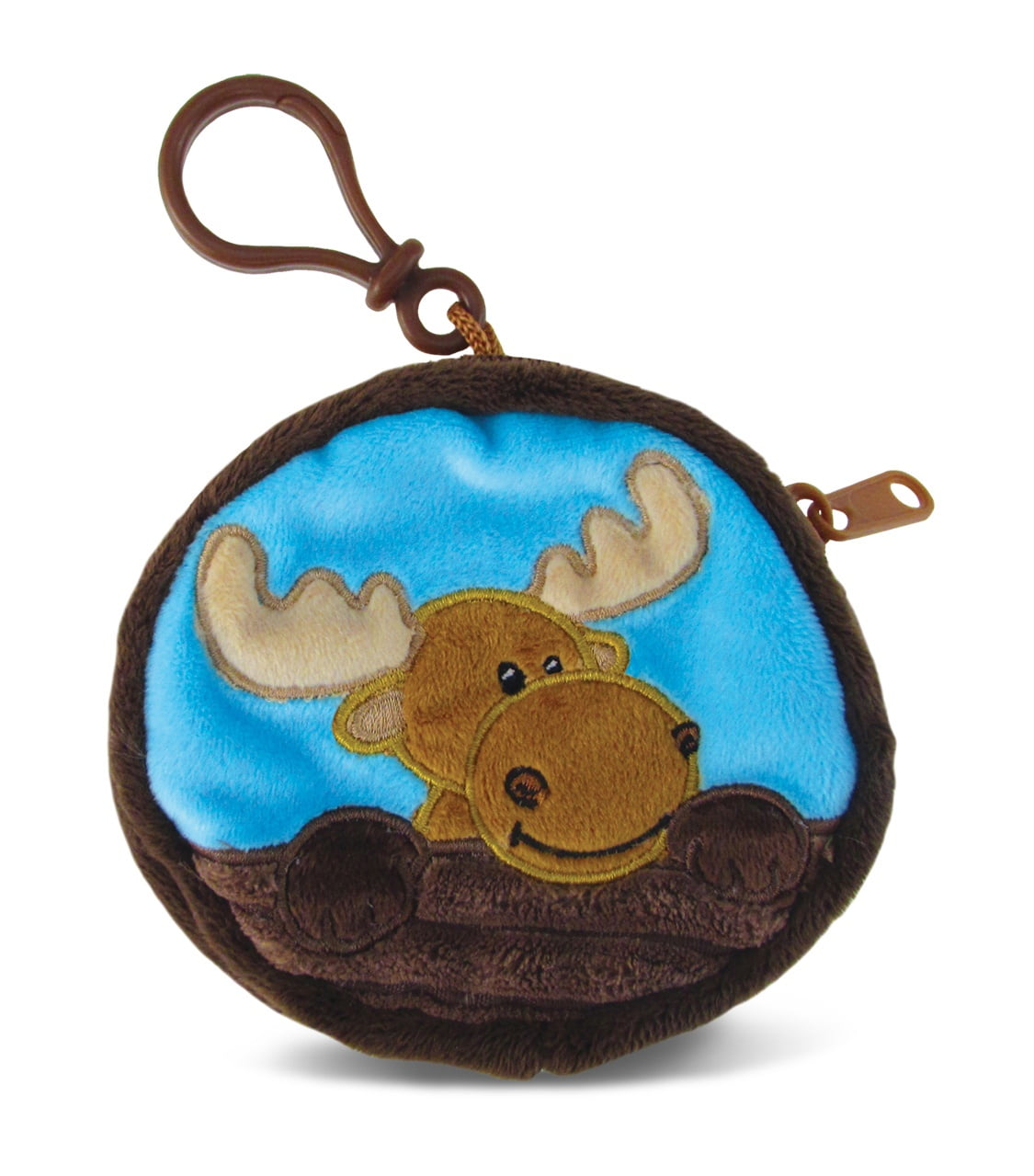 DolliBu Moose Plush Coin Bag – Super Soft Stuffed Animal Money Purse ...