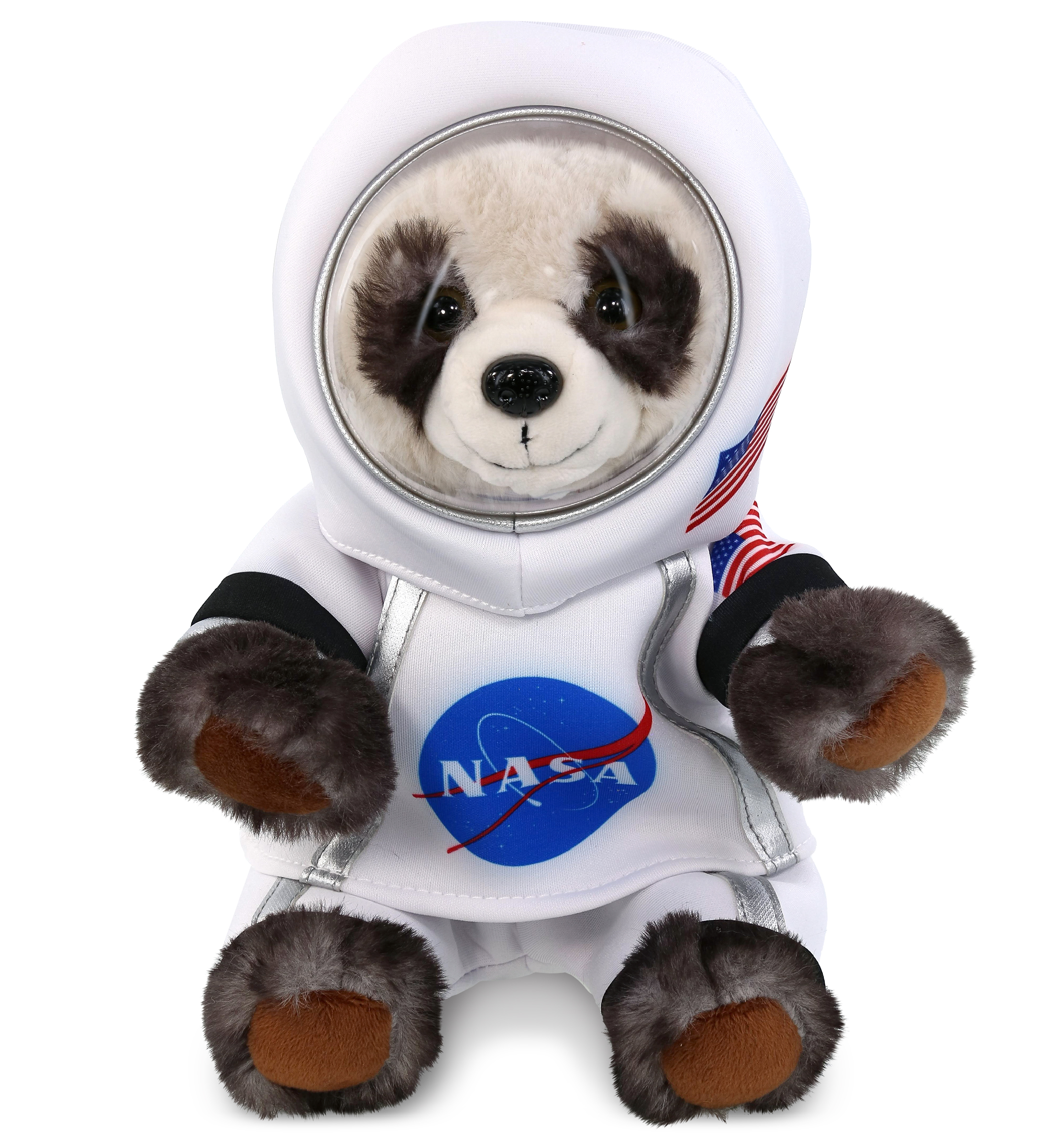 DolliBu Panda Bear Astronaut Plush Toy - Super Soft Wild Life Astronaut Stuffed Animal with ...