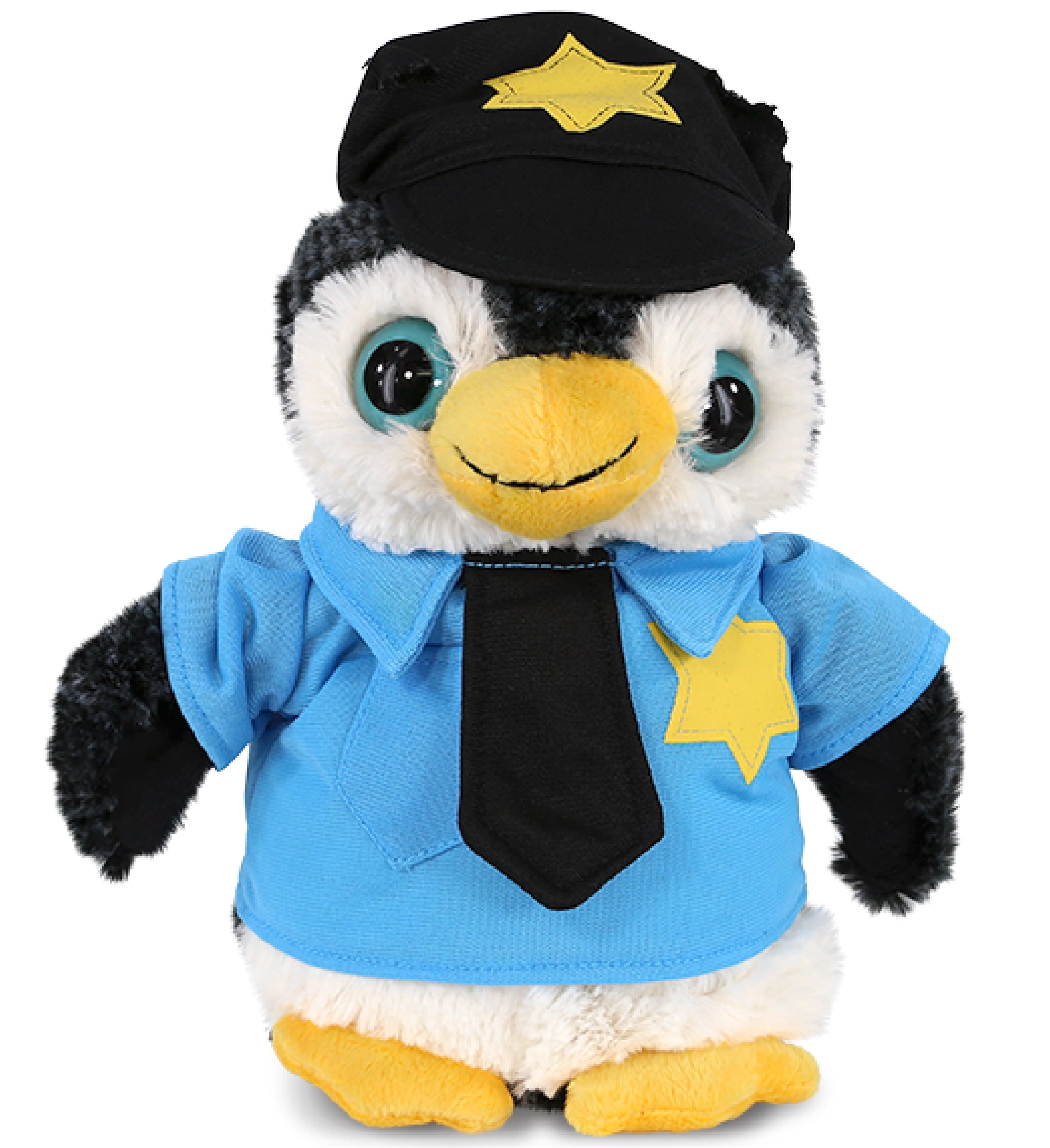 DolliBu Penguin Police Officer Plush Toy - Super Soft Penguin Cop ...