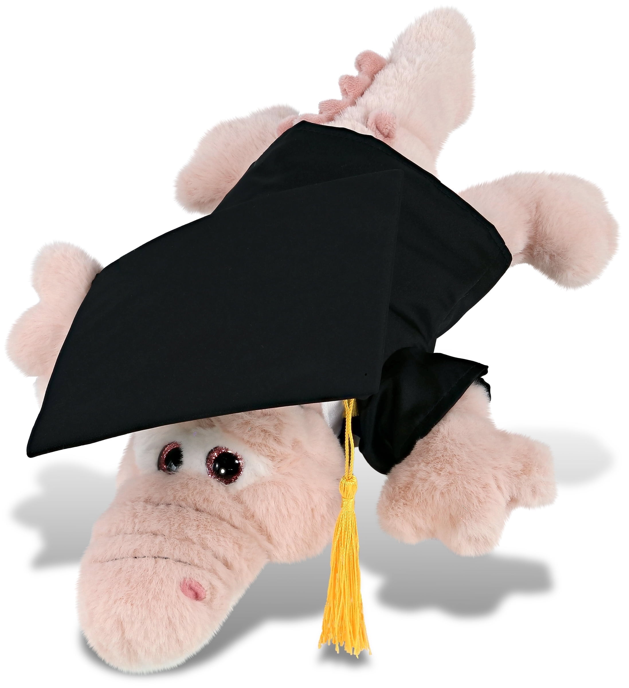 DolliBu Pink Alligator Small Graduation Plush Toy - Super Soft ...