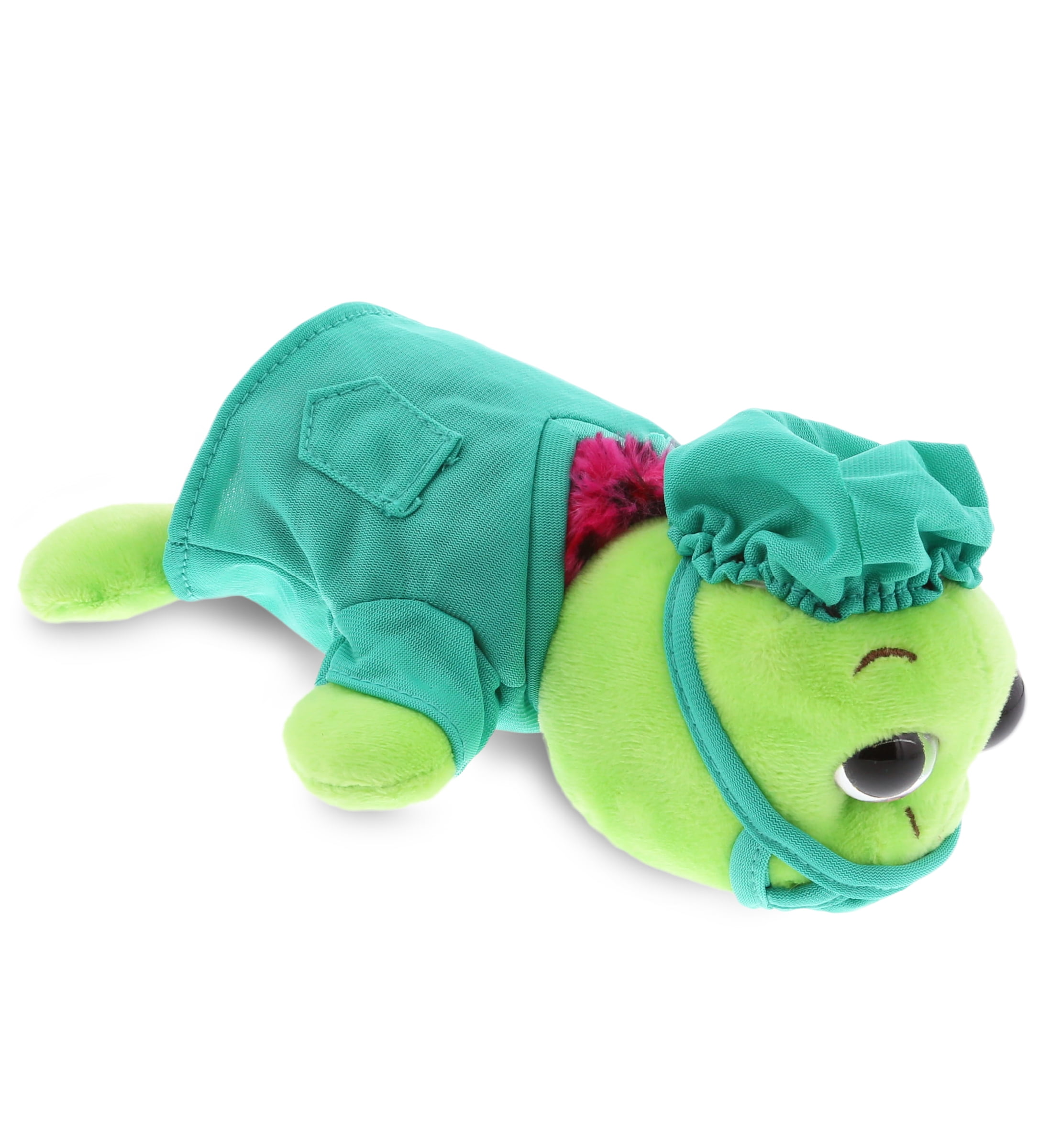 DolliBu Pink Shell Sea Turtle Doctor Plush Toy - Big Eye Sea Turtle ...