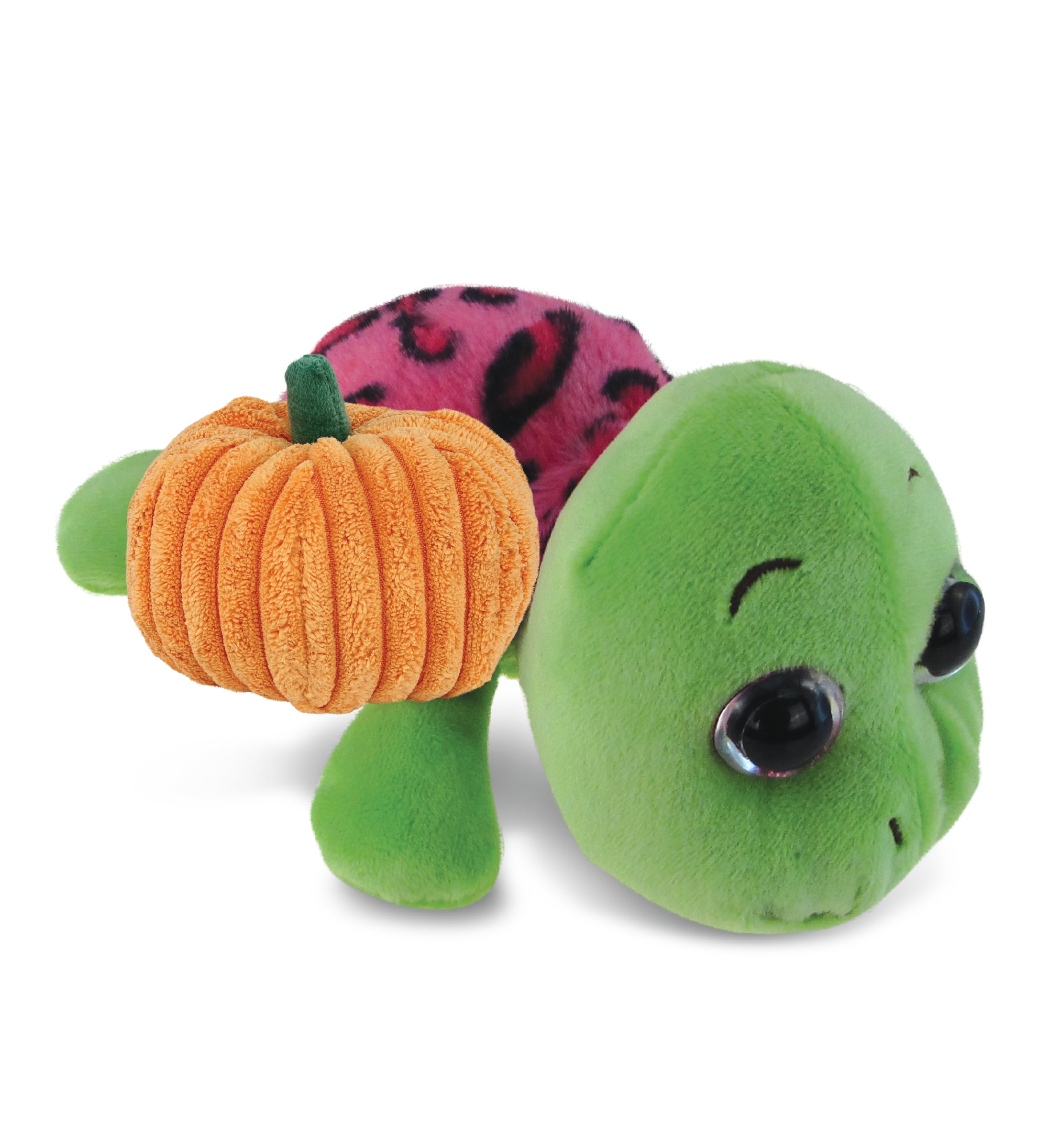 DolliBu Pink Shell Sea Turtle Stuffed Animal with Pumpkin Plush Decor ...