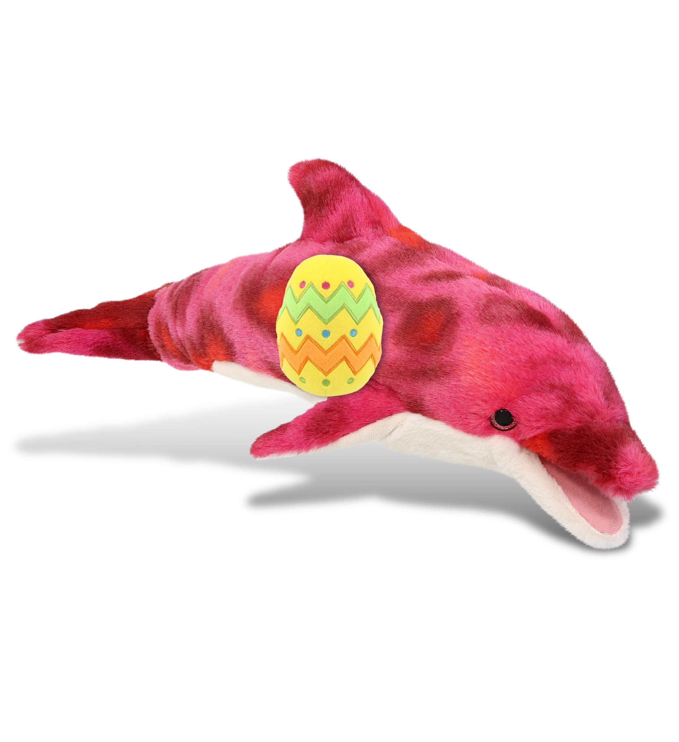 DolliBu Pink Tie-Dye Dolphin with Yellow Easter Egg Plush - Perfect ...