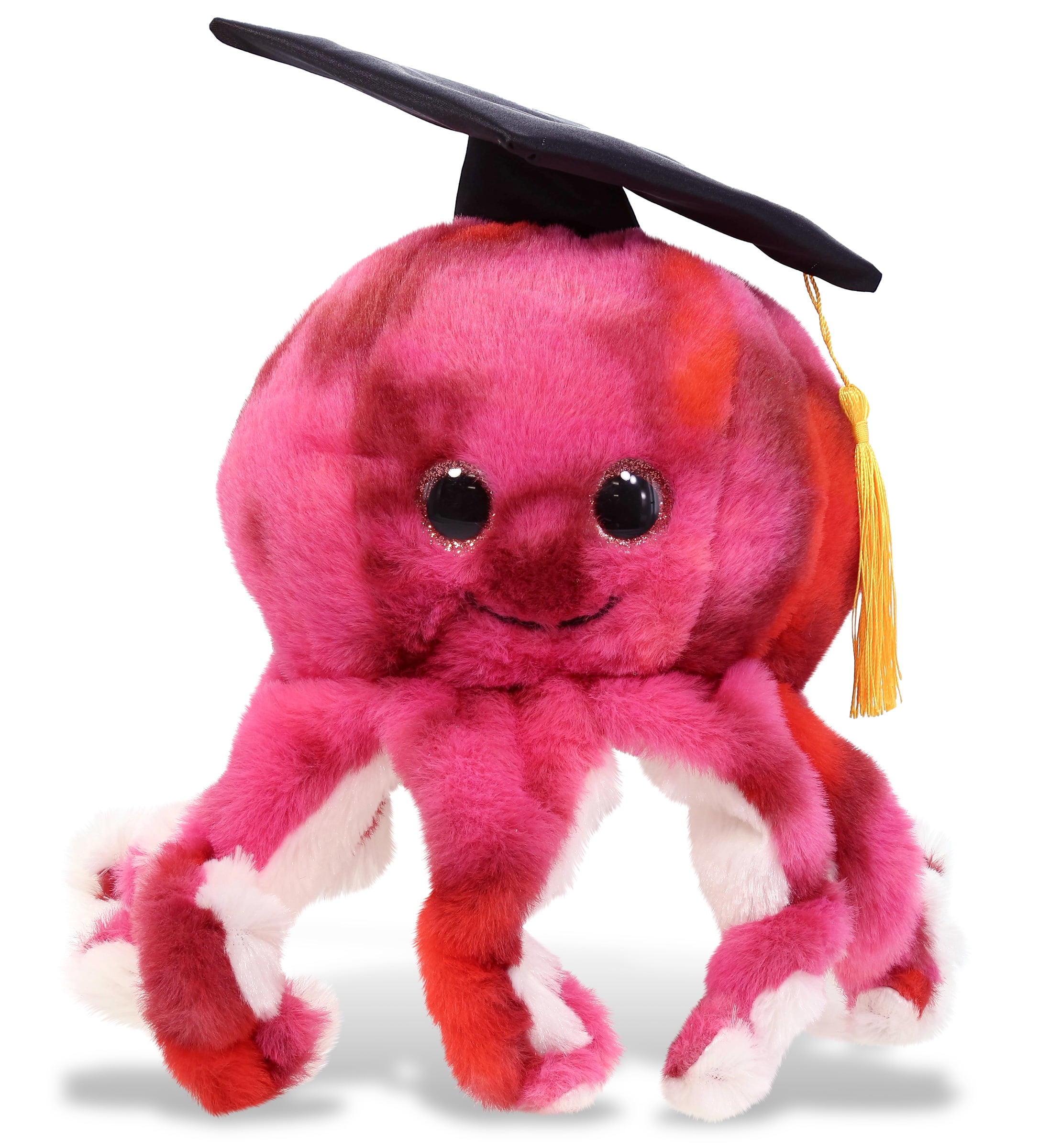 DolliBu Pink Tie-Dye Octopus Graduation Plush Toy - Super Soft Octopus ...