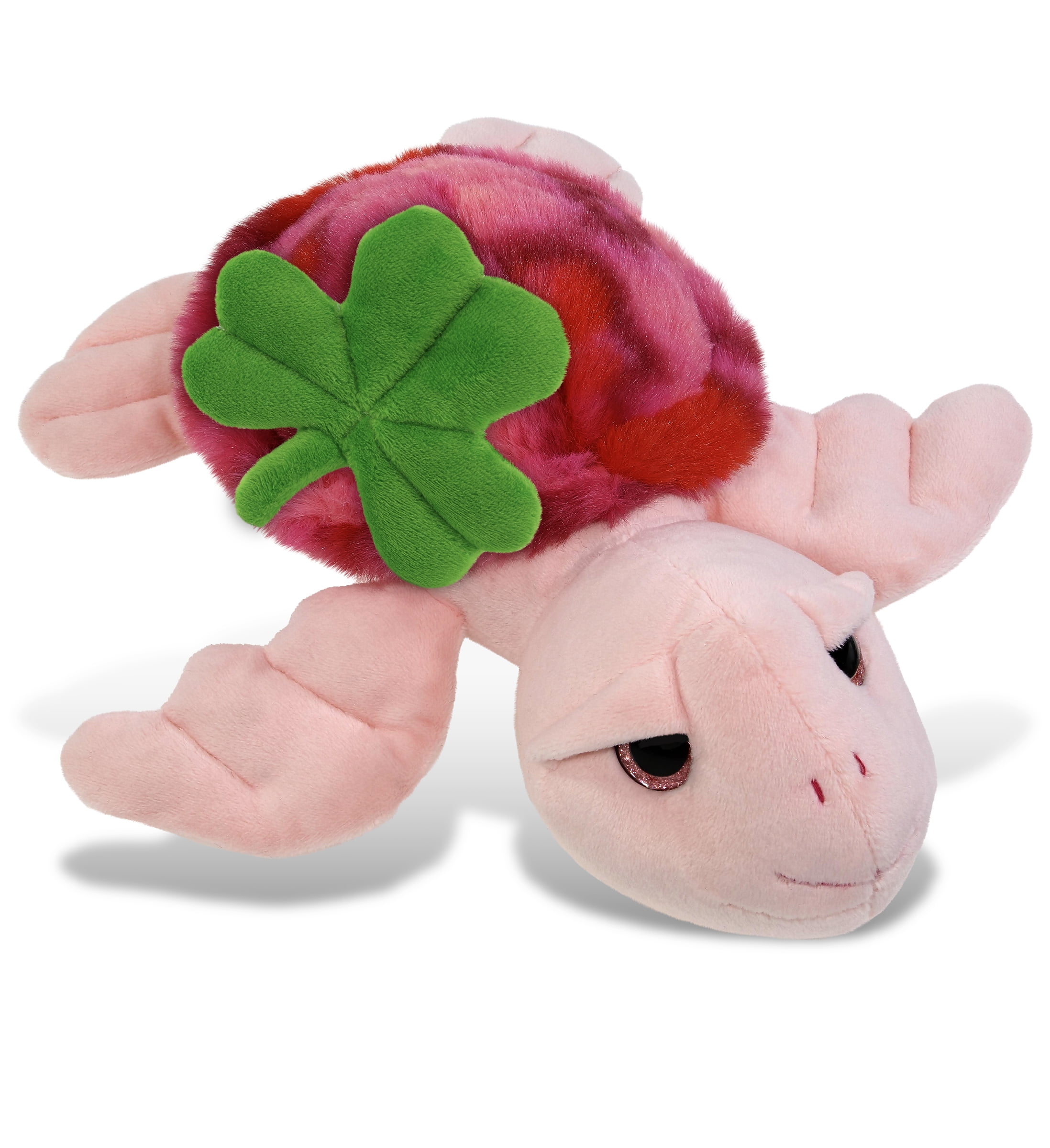DolliBu Pink Tie-Dye Sea Turtle Stuffed Animal with Green Plush ...