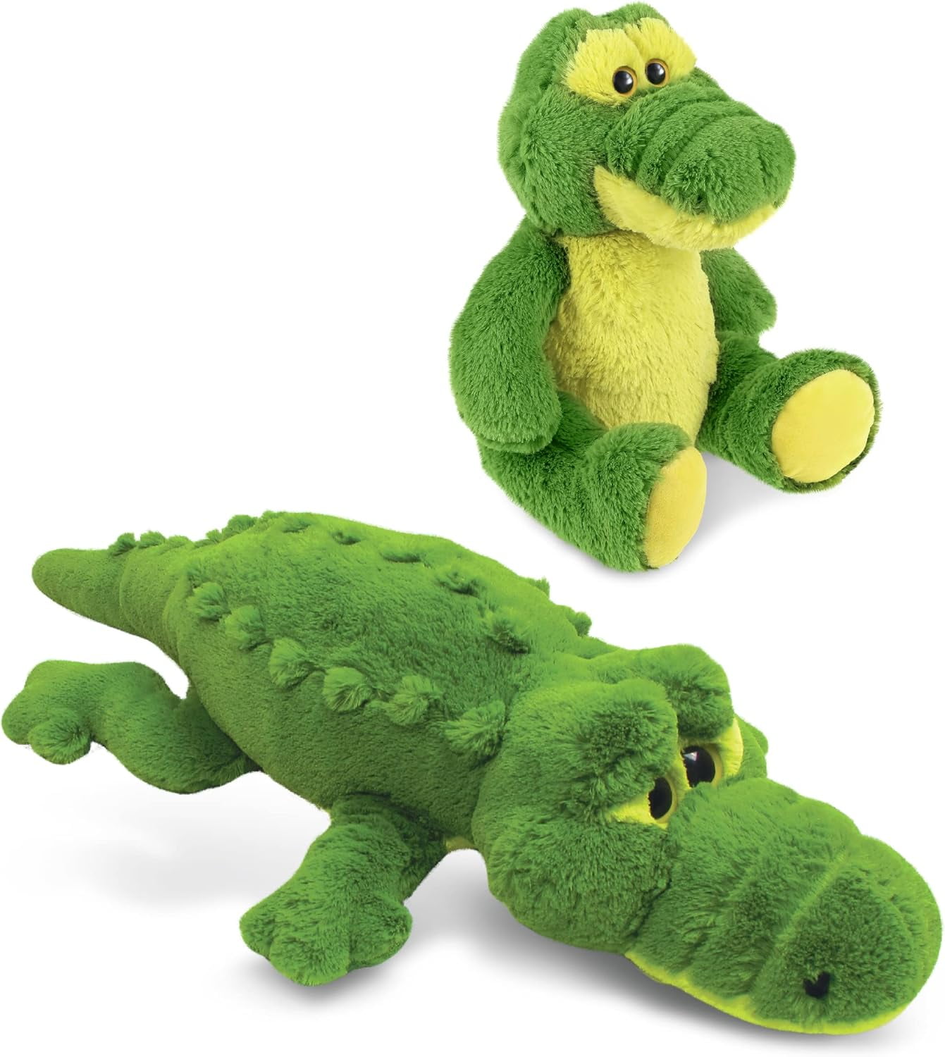DolliBu Plush Alligator Stuffed Animal - Soft Huggable Green XL ...