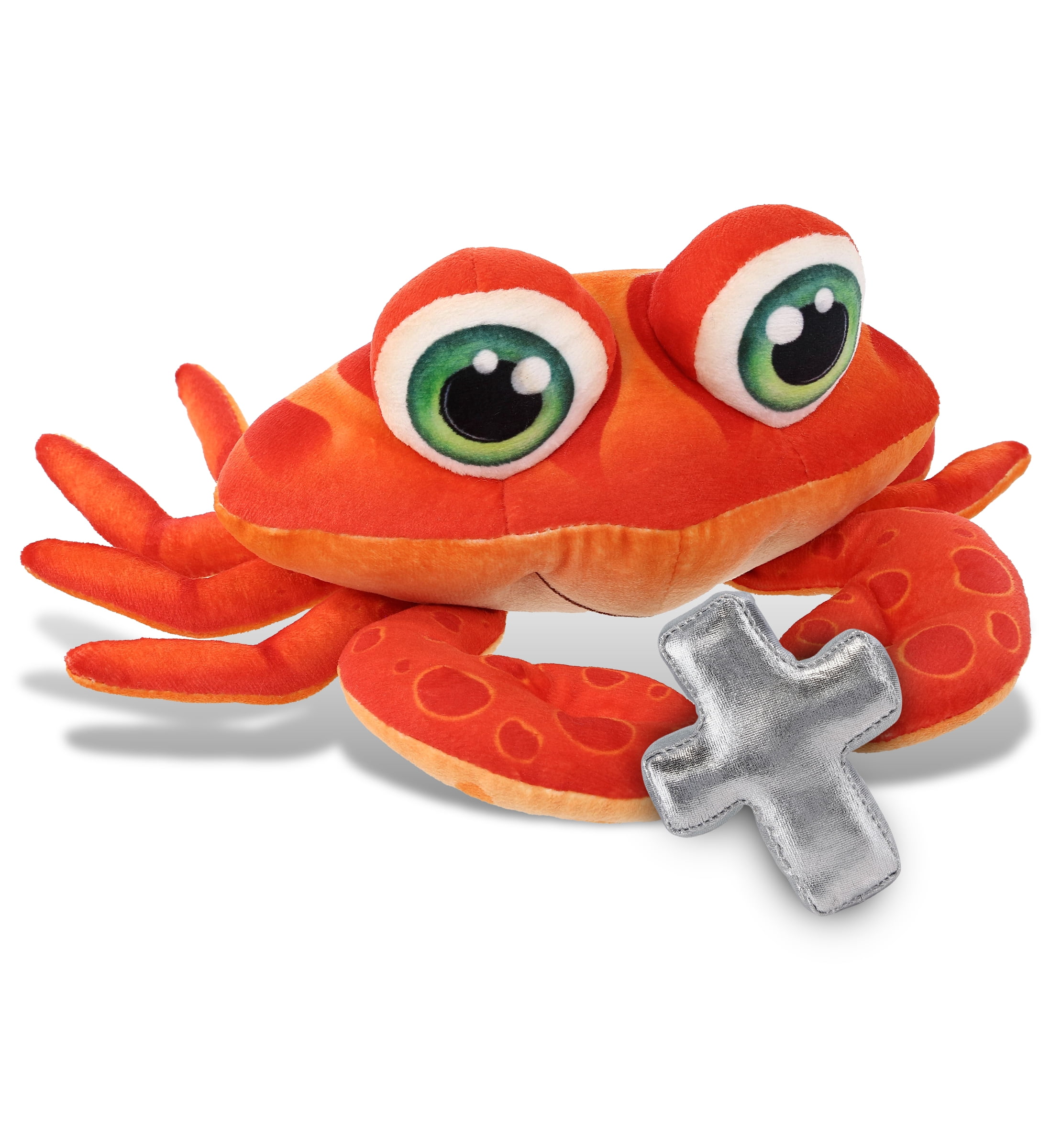 DolliBu Plush Buddies Red Crab Stuffed Animal with Silver Cross Plush ...