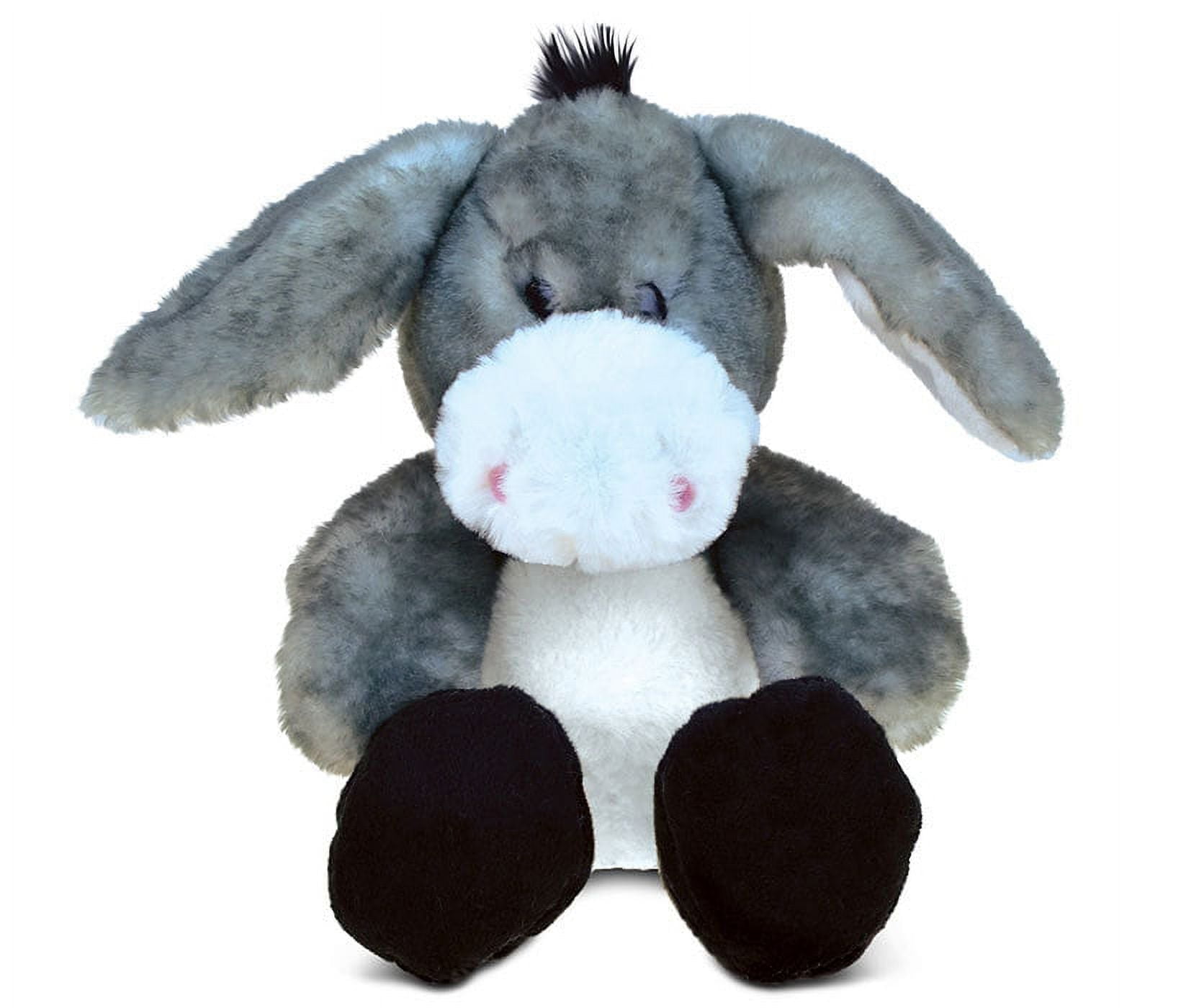 DolliBu Plush Donkey Stuffed Animal - Soft Plush Huggable Grey Donkey ...