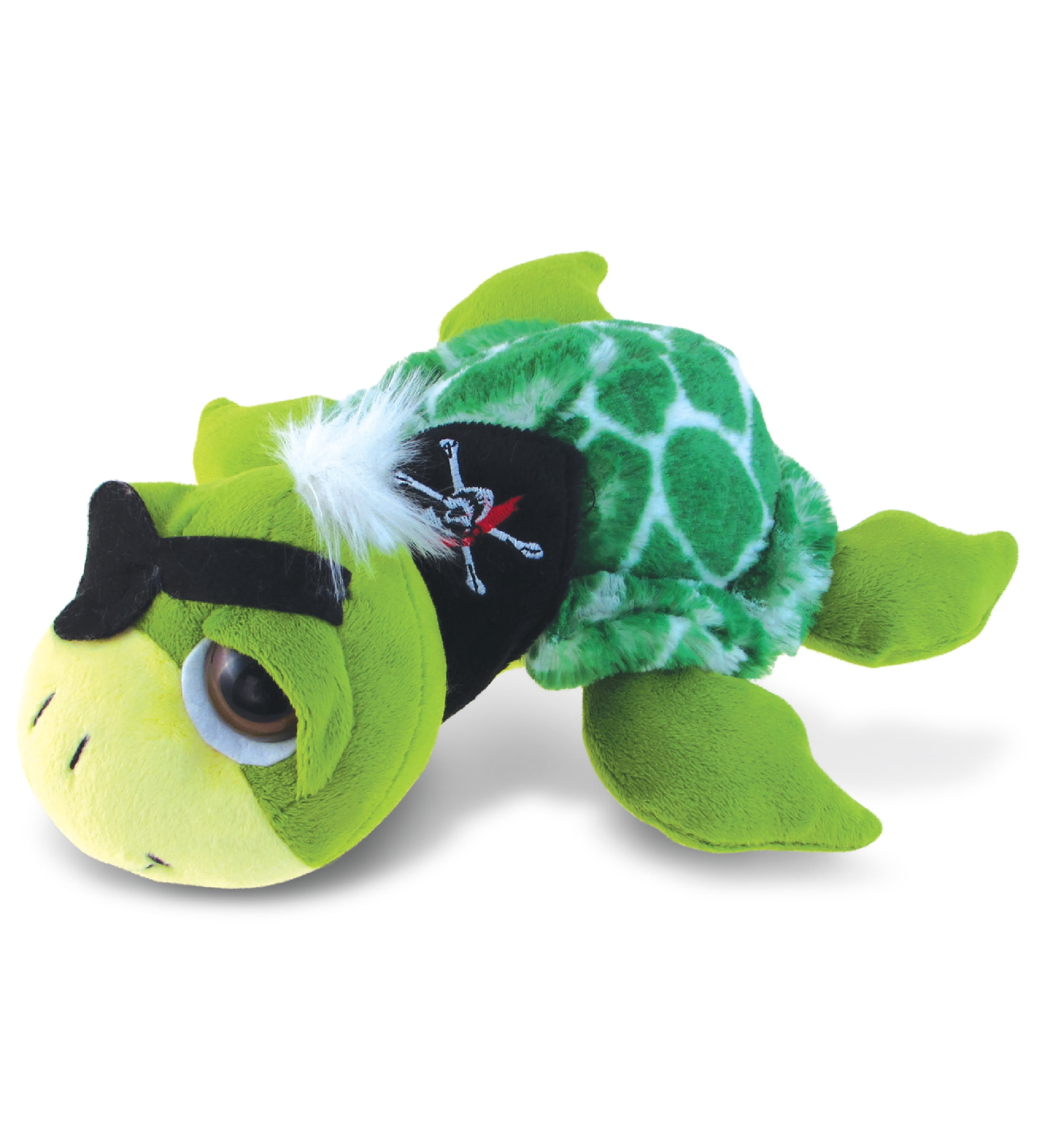 DolliBu Plush Pirate Sea Turtle Stuffed Animal - Soft Huggable Green ...