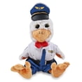DolliBu Plush Rooster Stuffed Animal with Pilot Costume - Cute Farm ...