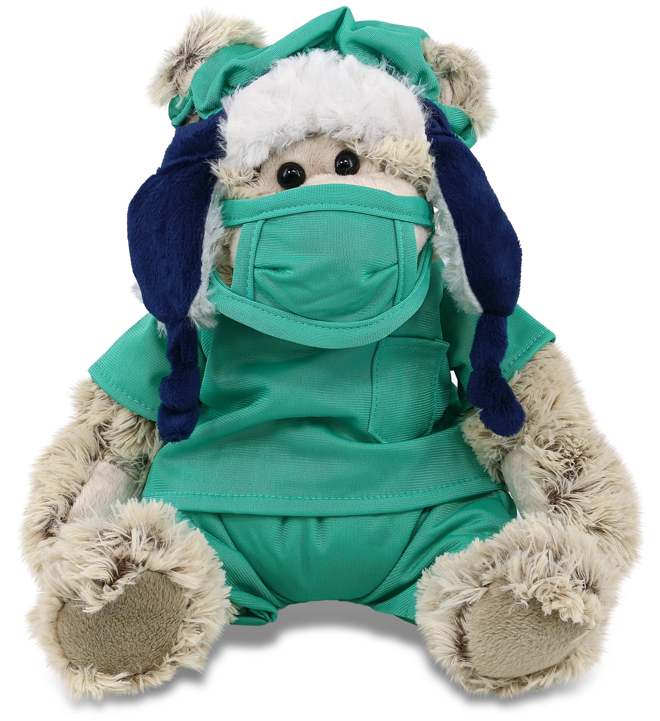 DolliBu Polar Bear Doctor Plush with Clothes Toy - Super Soft Polar ...