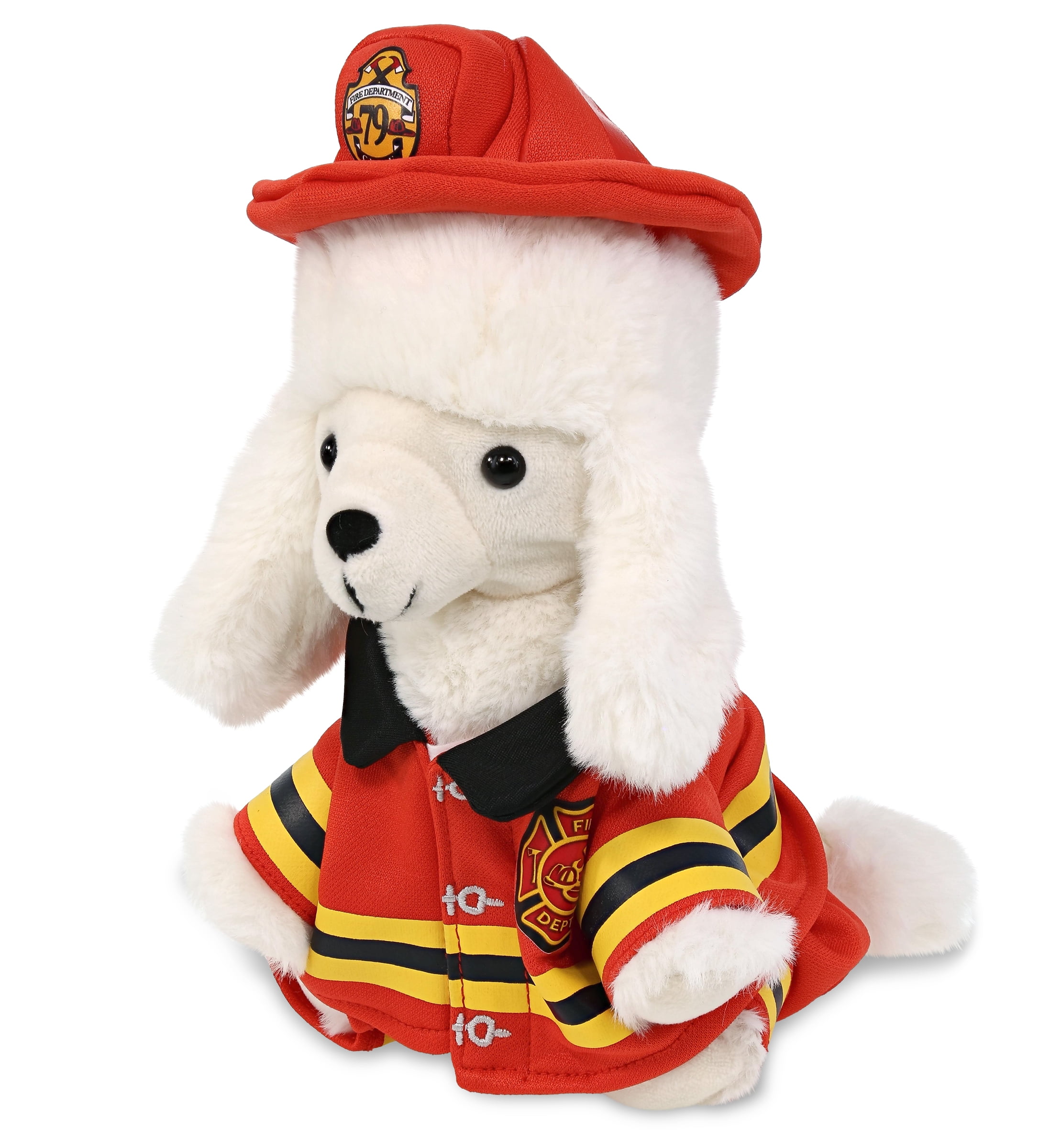 DolliBu Poodle Firefighter Stuffed Animal - Super Soft Poodle Dog ...
