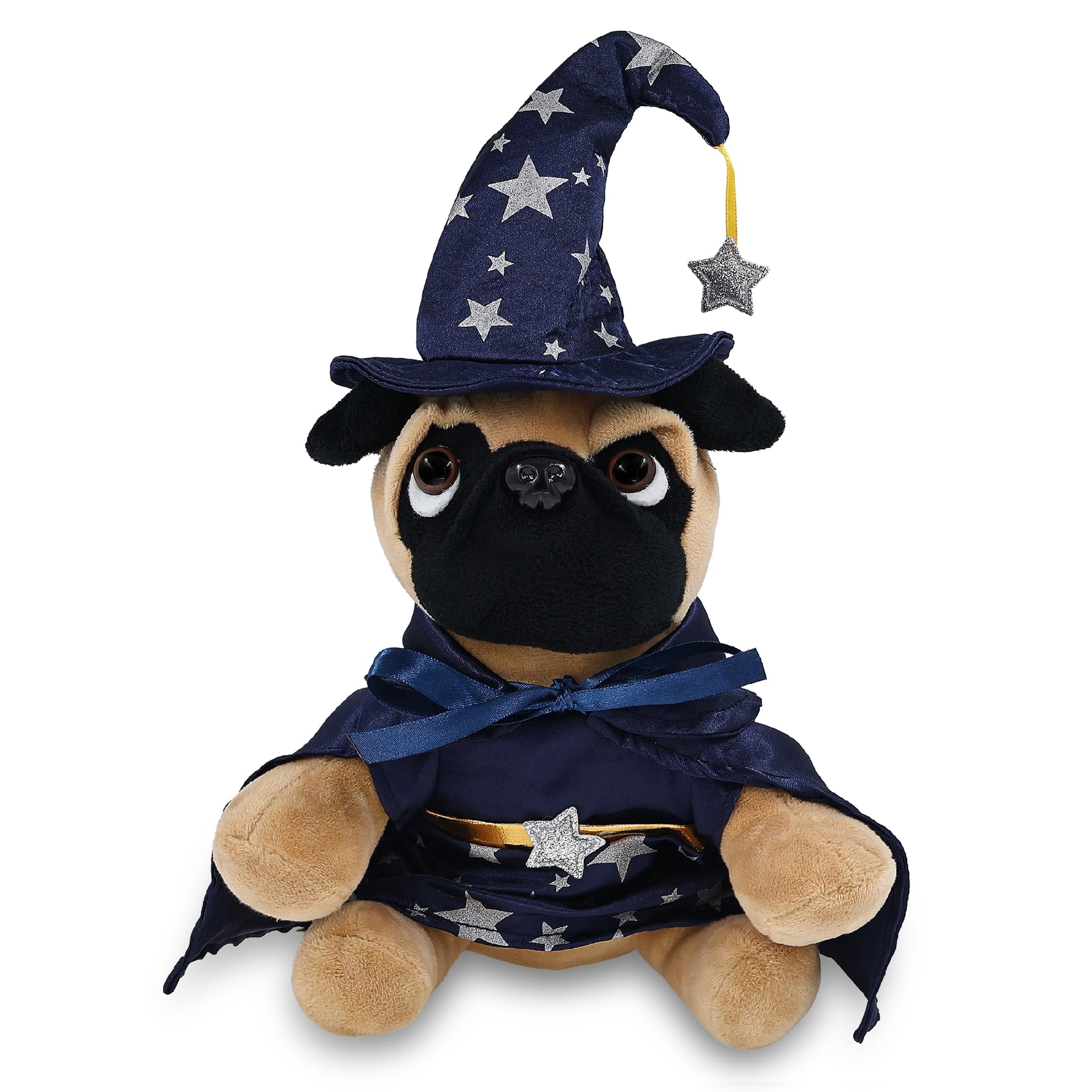 DolliBu Pug Dog Stuffed Animal with Wizard Costume - Cute Pet Life ...