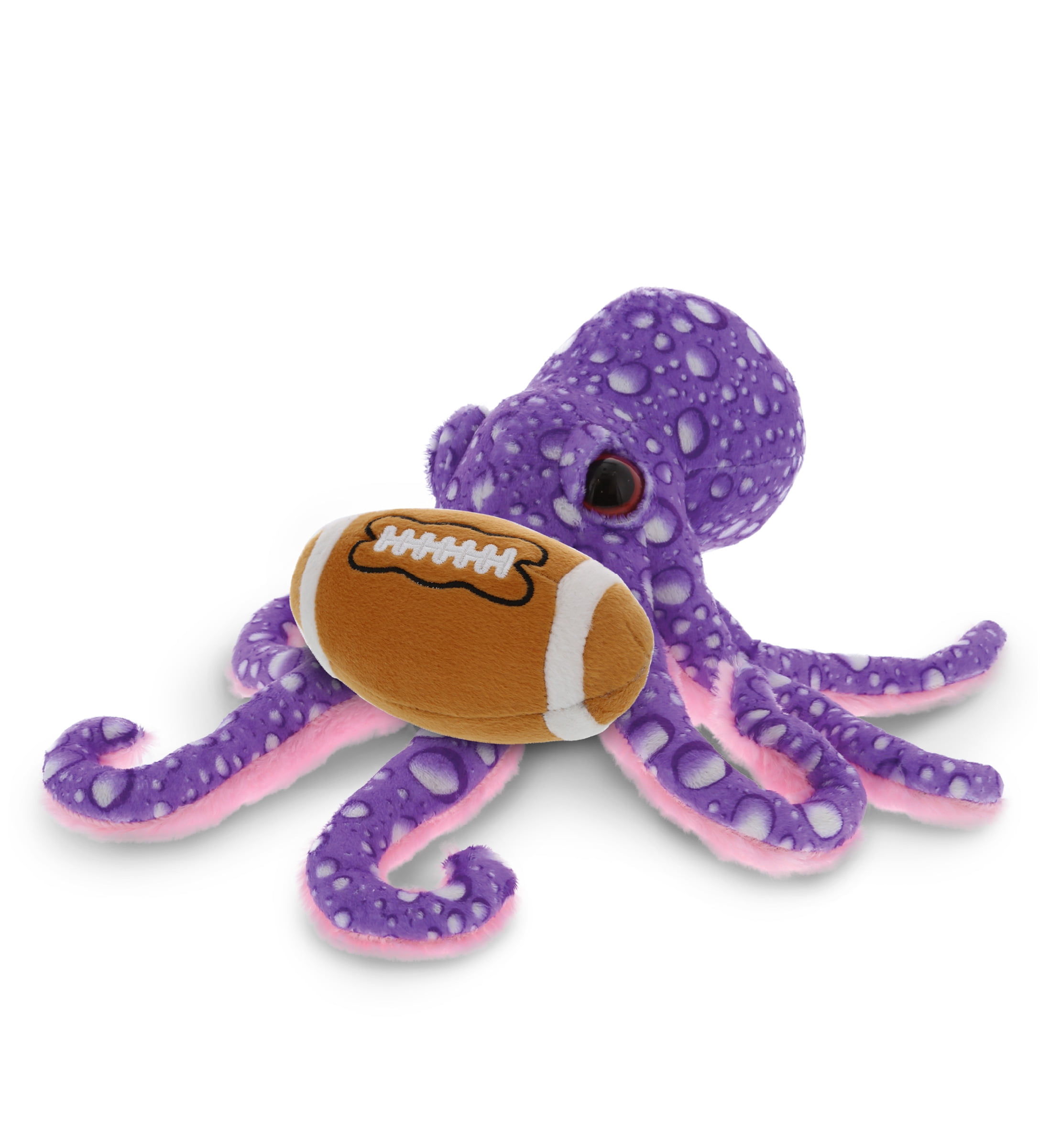 DolliBu Purple Octopus Stuffed Animal with Football Plush - Soft ...
