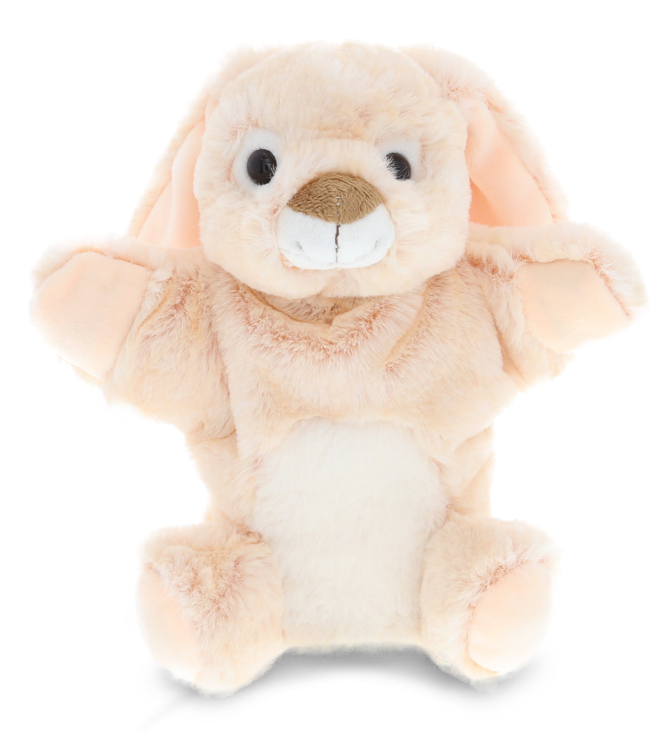 DolliBu Rabbit Plush Hand Puppet For Kids - Soft Furry Stuffed Animal ...