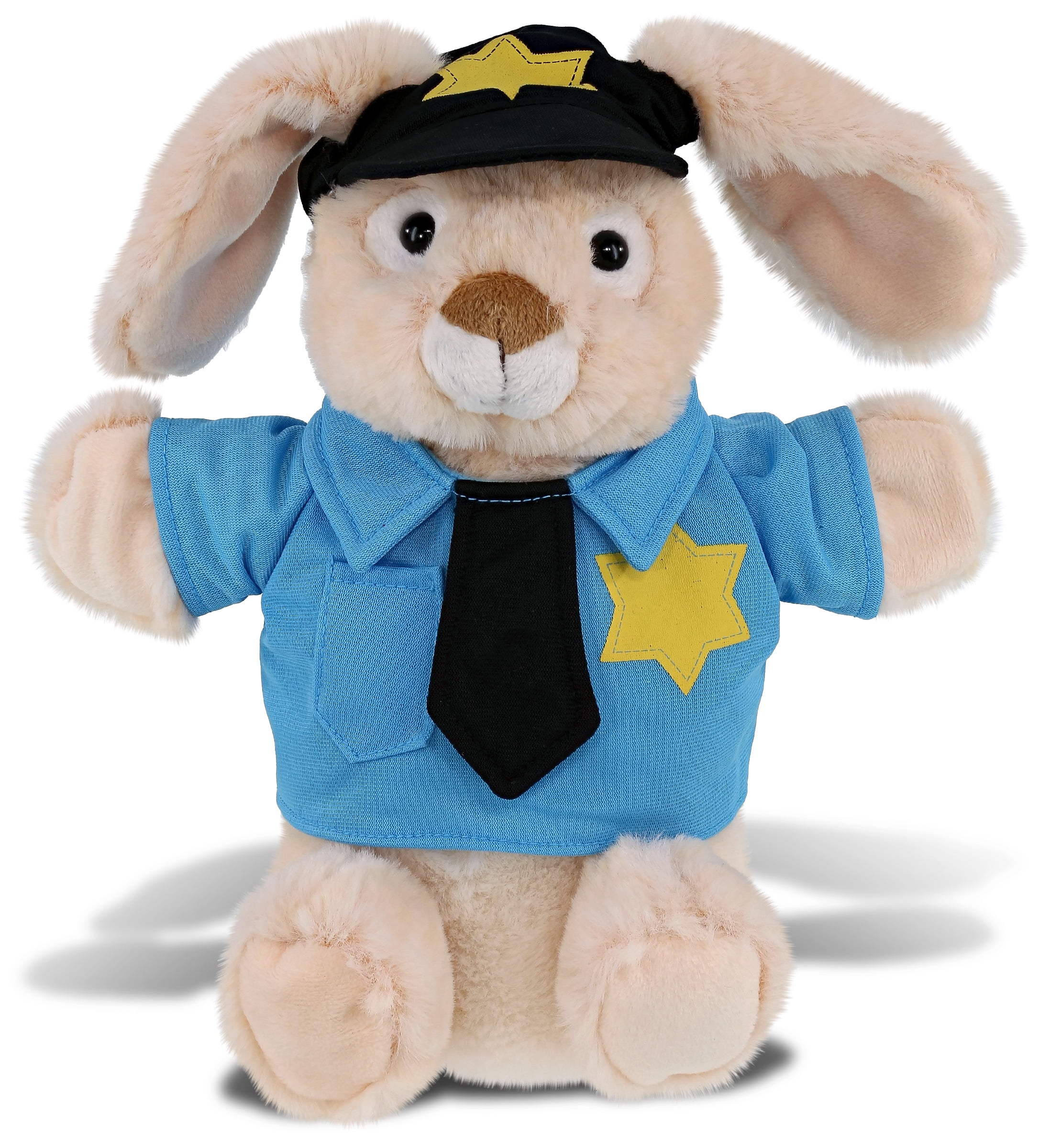 DolliBu Rabbit Police Officer Super Soft Plush Hand Puppet Toy - Soft ...