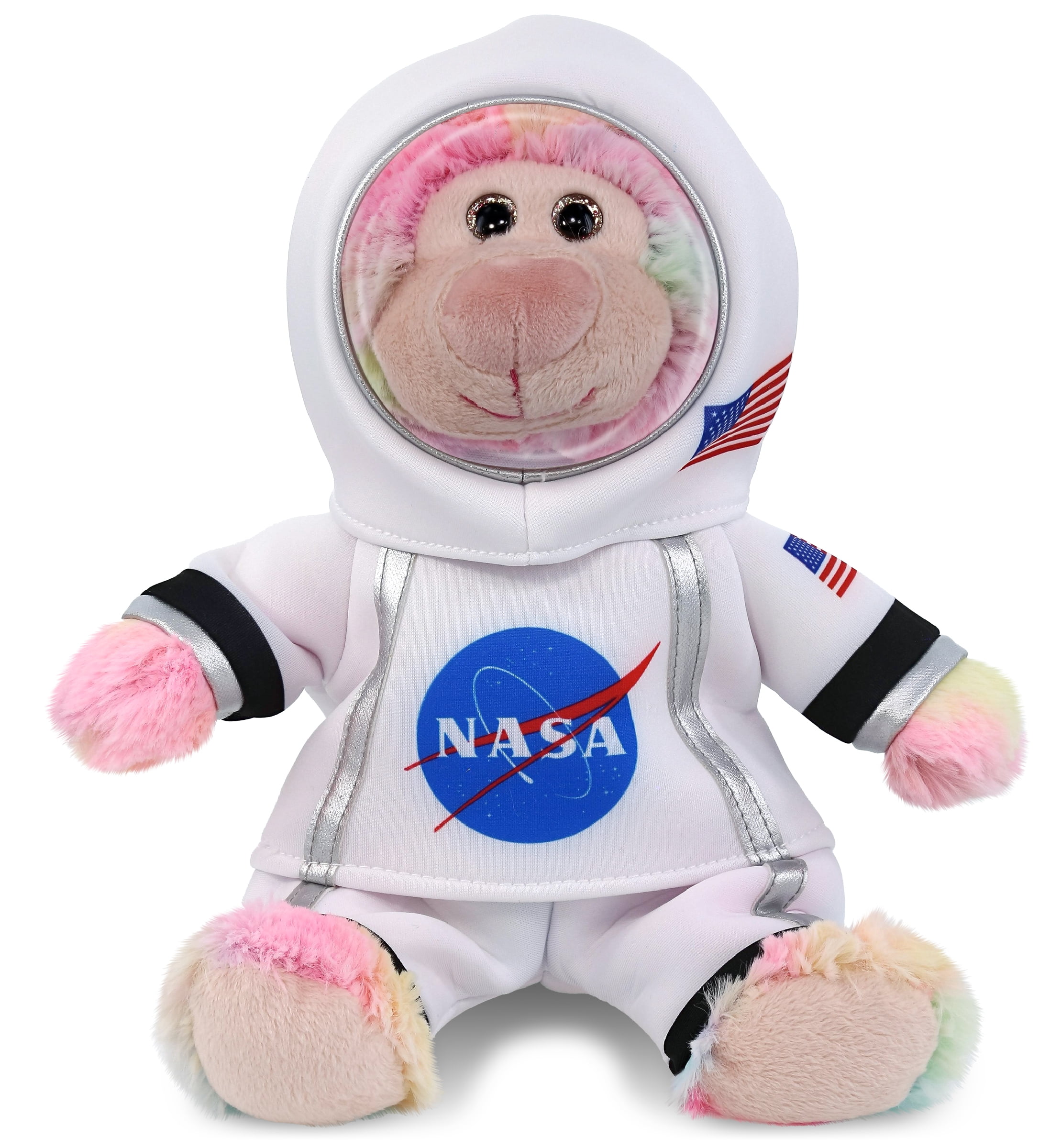 DolliBu Rainbow Bear Astronaut Plush Toy - Super Soft Wild Life ...