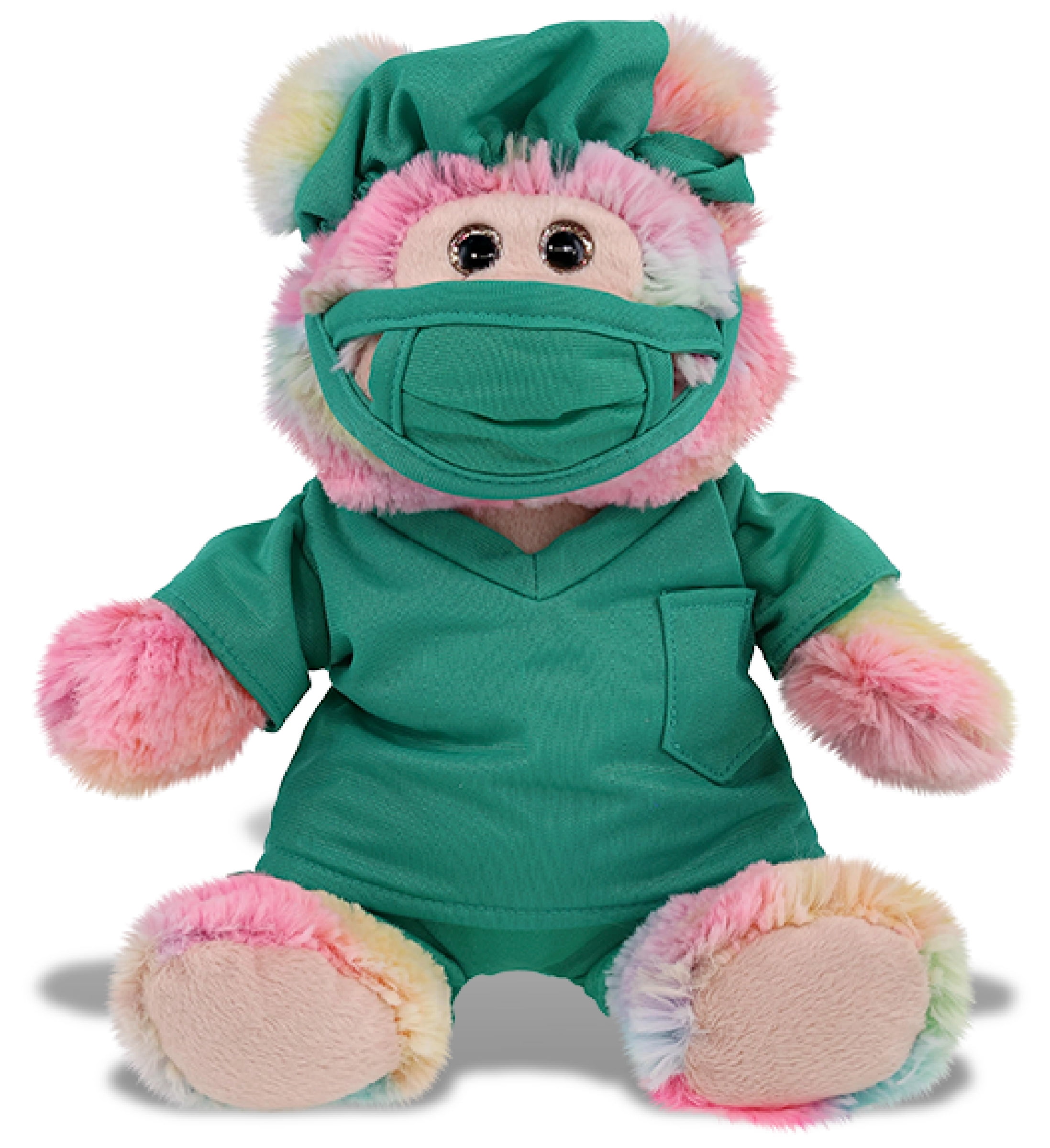 DolliBu Rainbow Bear Doctor Plush Toy - Super Soft Rainbow Bear Doctor ...