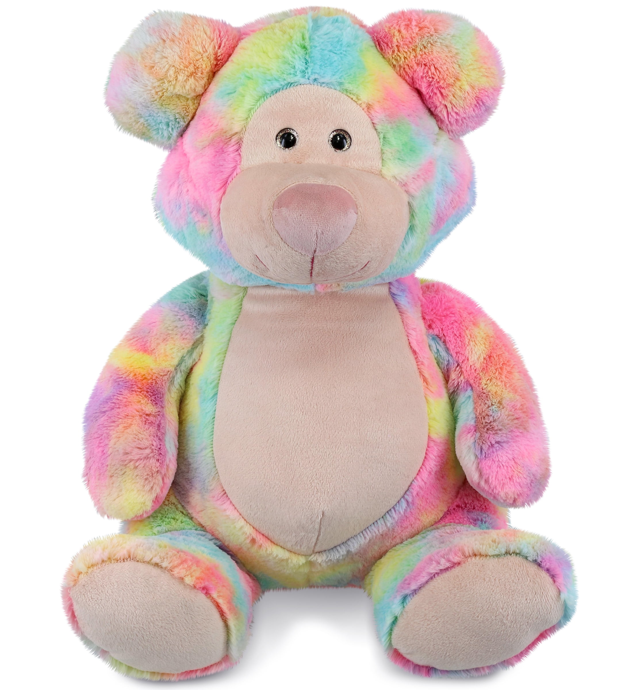 DolliBu Rainbow Bear Stuffed Animal – Soft Huggable Teddy Bear Stuffed ...