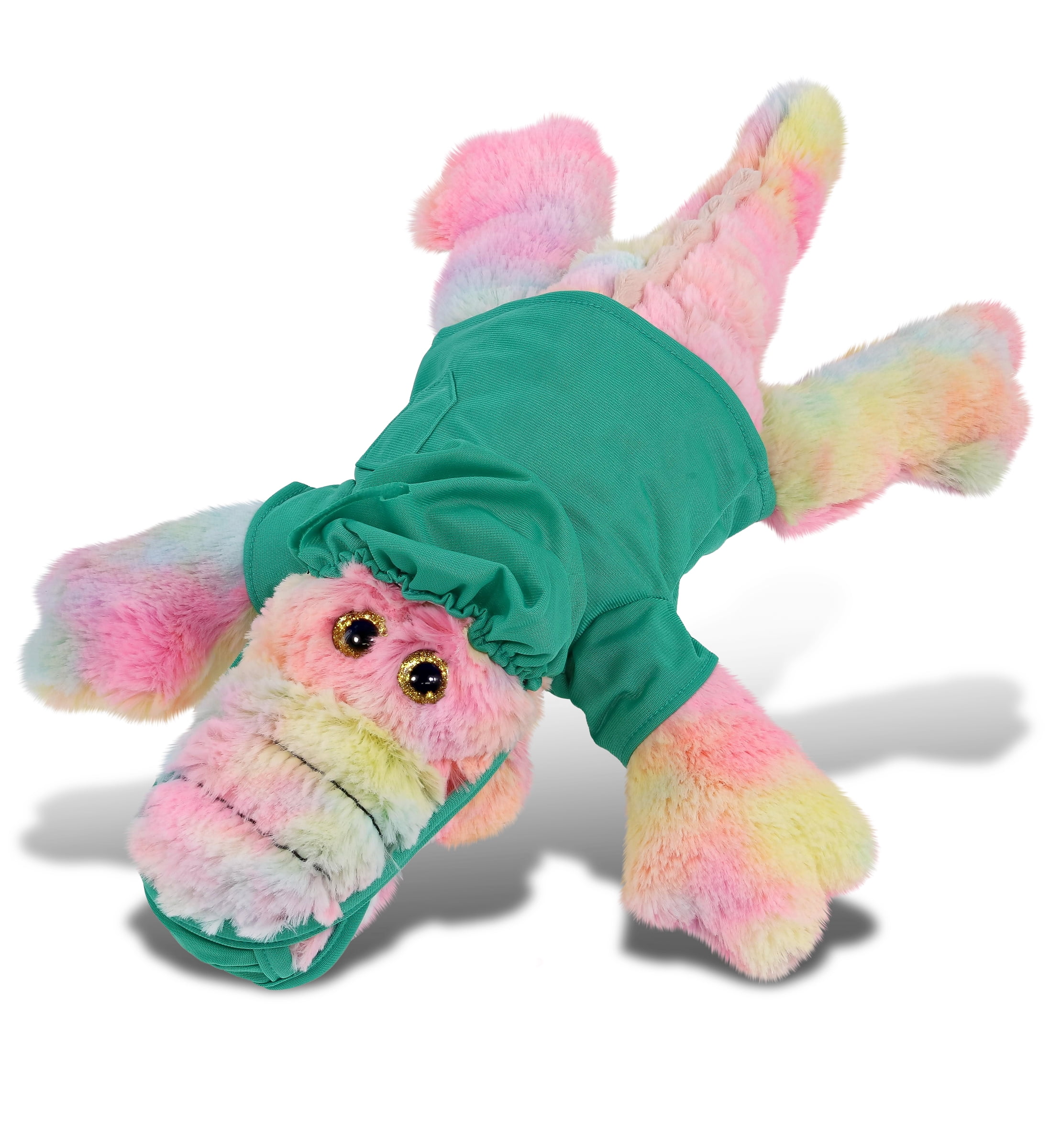 DolliBu Rainbow Large Alligator Doctor Plush Toy - Super Soft Alligator ...