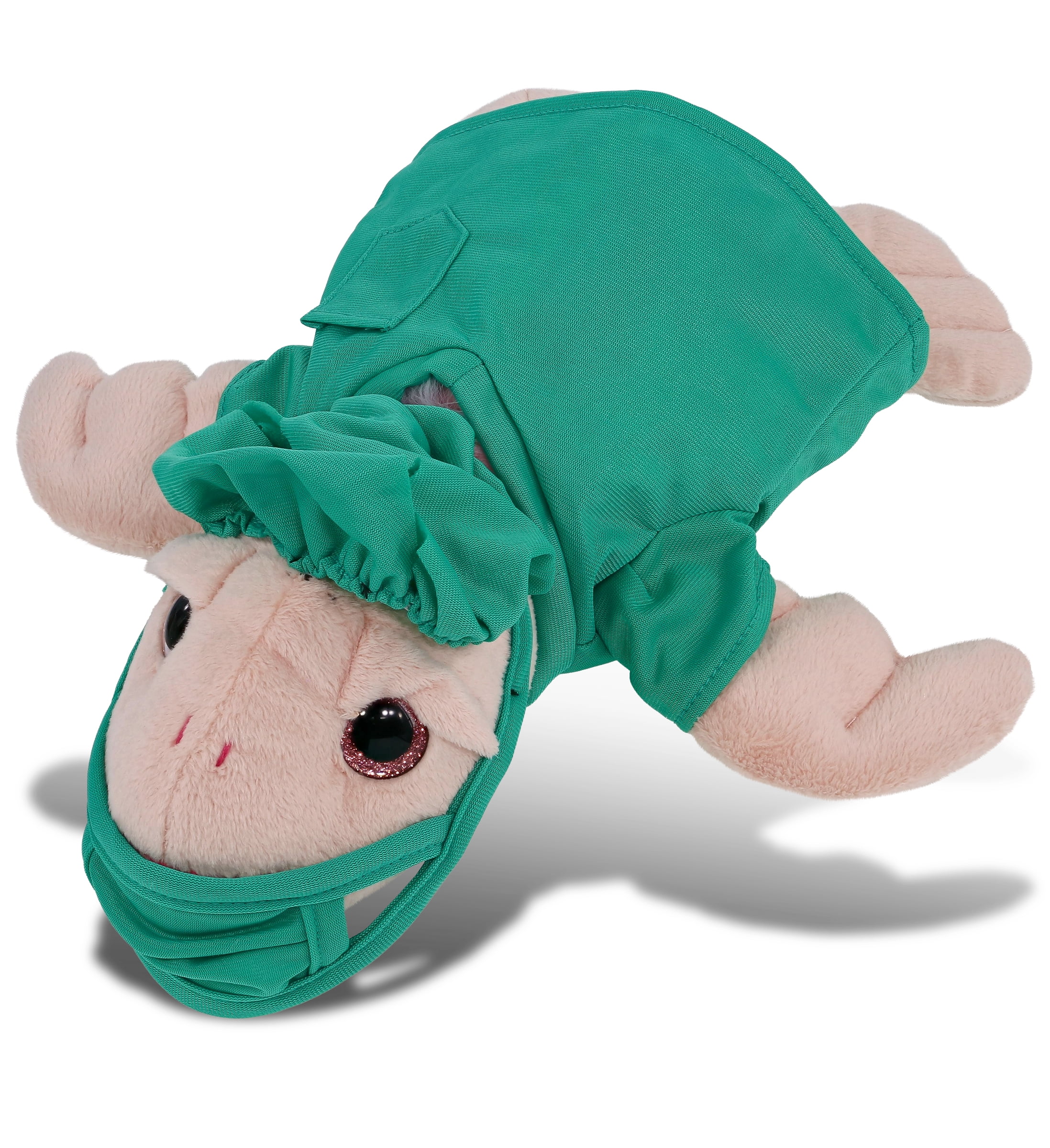 DolliBu Rainbow Pink Sea Turtle Doctor Plush Toy - Super Soft Turtle ...