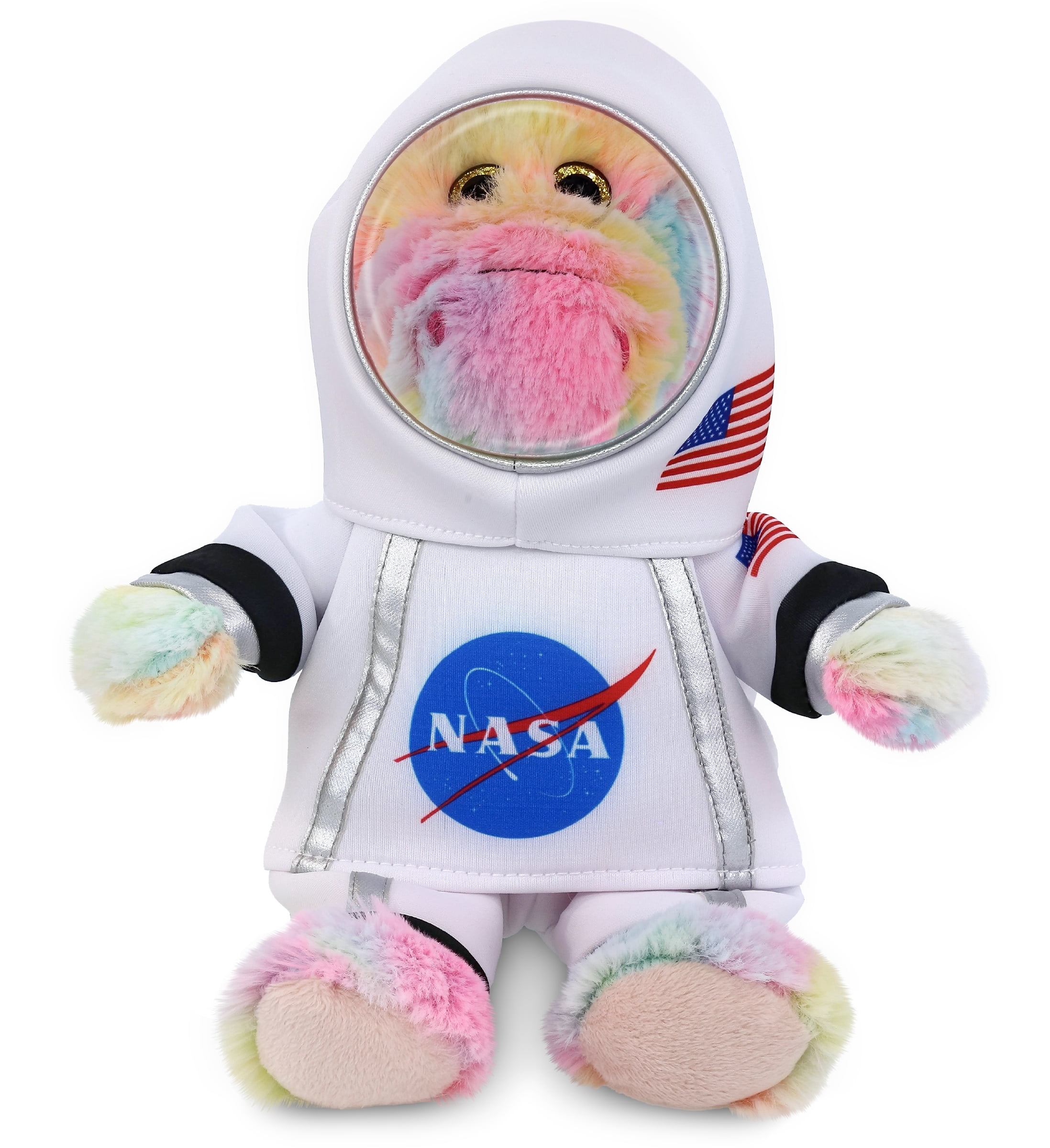 DolliBu Rainbow Sitting Alligator Astronaut Plush Toy - Super Soft ...