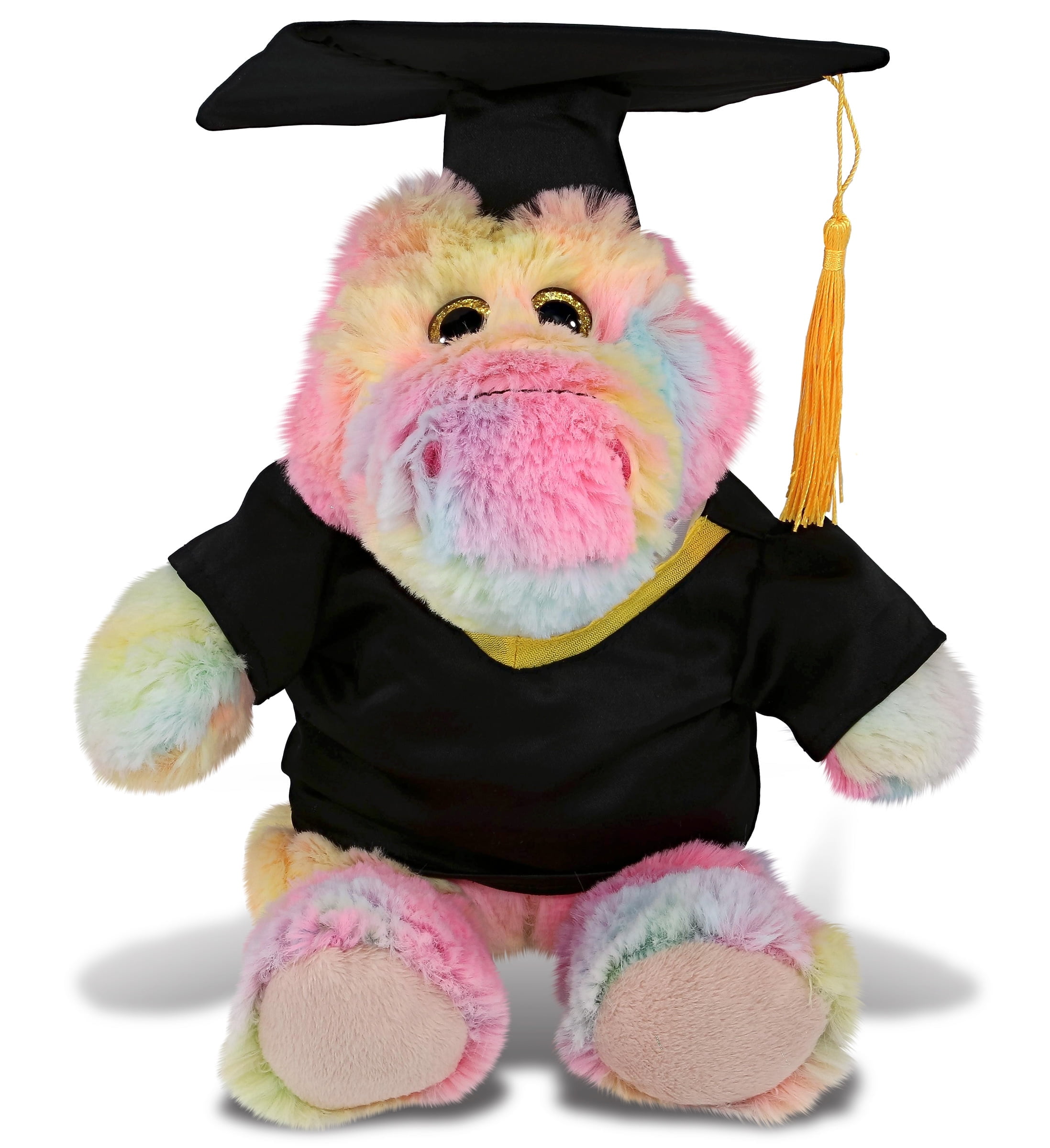 DolliBu Rainbow Sitting Alligator Graduation Plush Toy - Super Soft ...