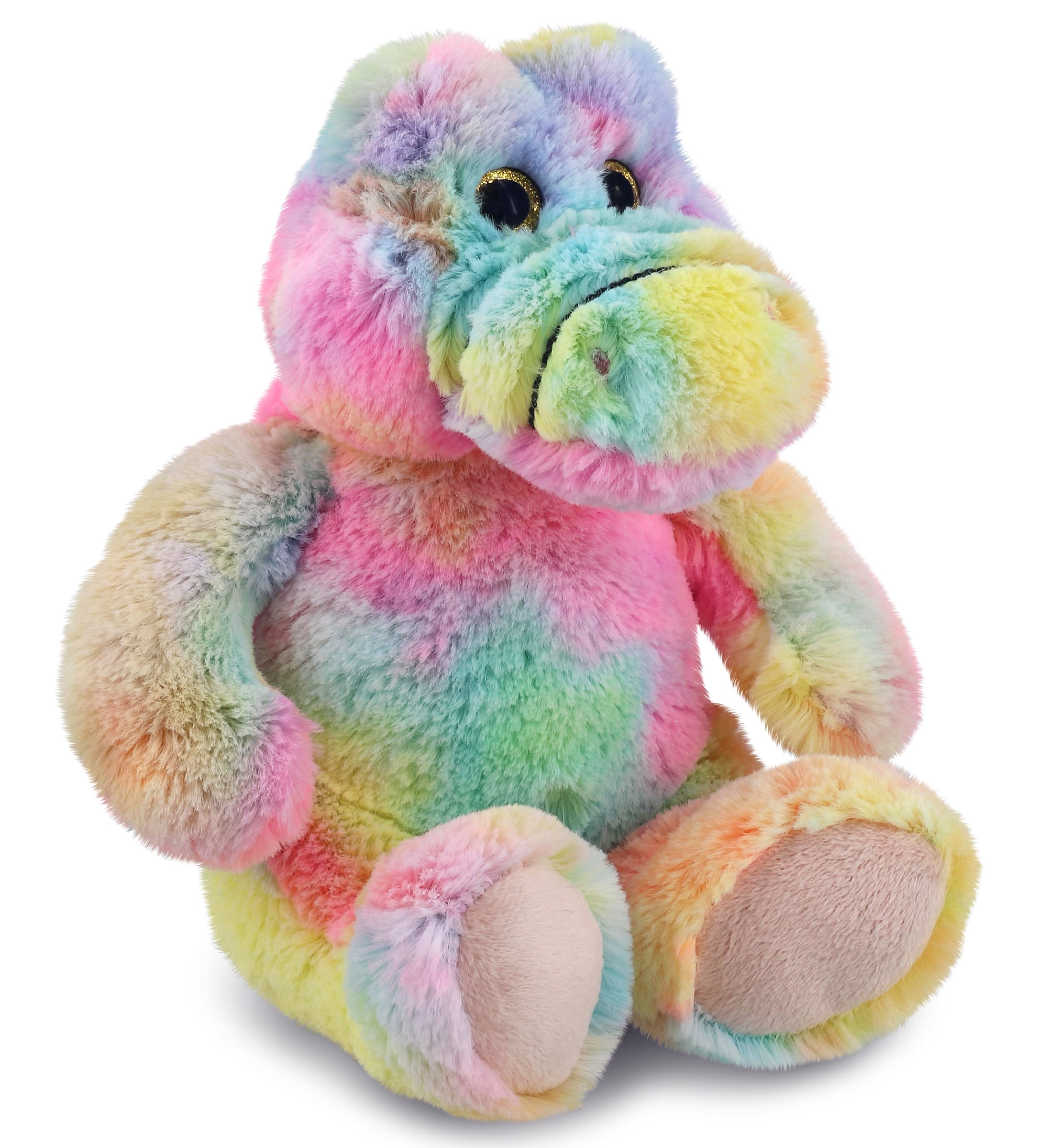 DolliBu Rainbow Sitting Alligator Stuffed Animal – Soft Huggable Gator ...