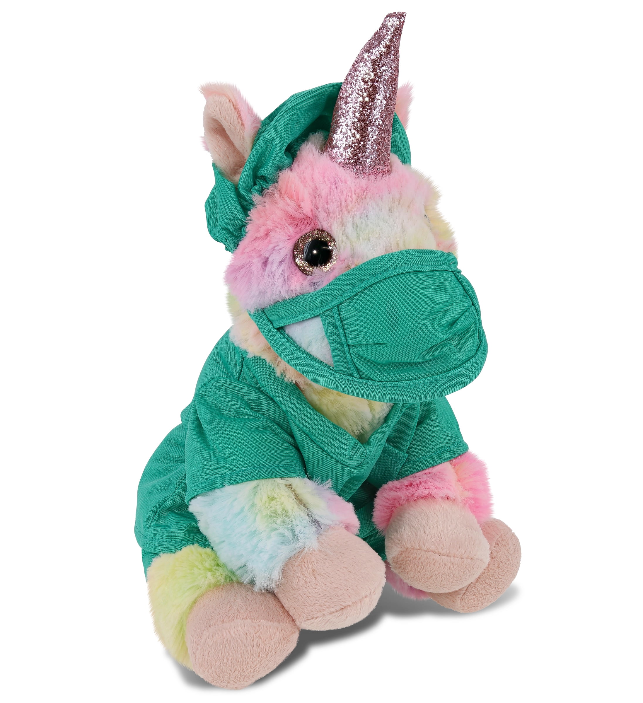 DolliBu Rainbow Unicorn Doctor Plush Toy - Super Soft Unicorn Doctor ...