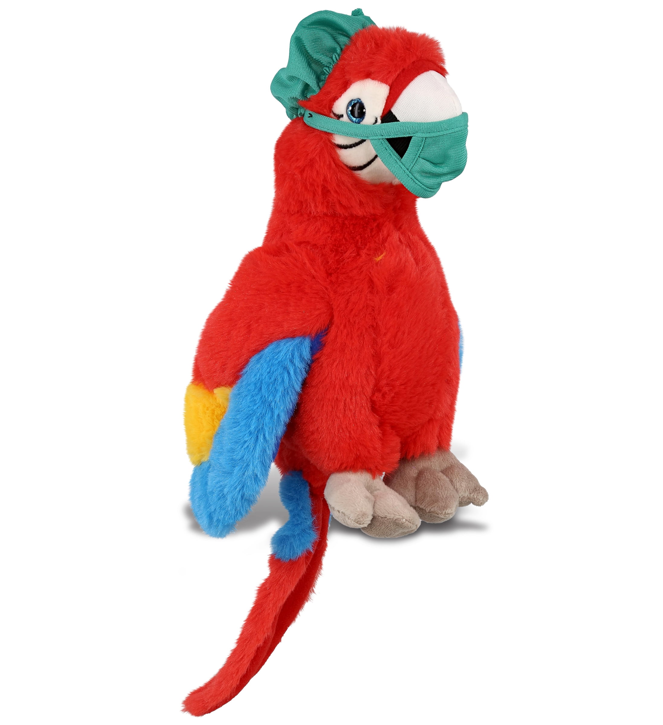 DolliBu Red Parrot Doctor Plush Toy - Super Soft Parrot Doctor Stuffed ...
